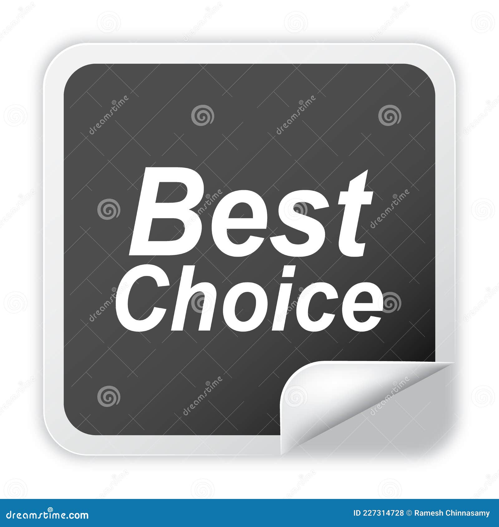 Best Choice Sticker Vector Illustration Stock Illustration ...