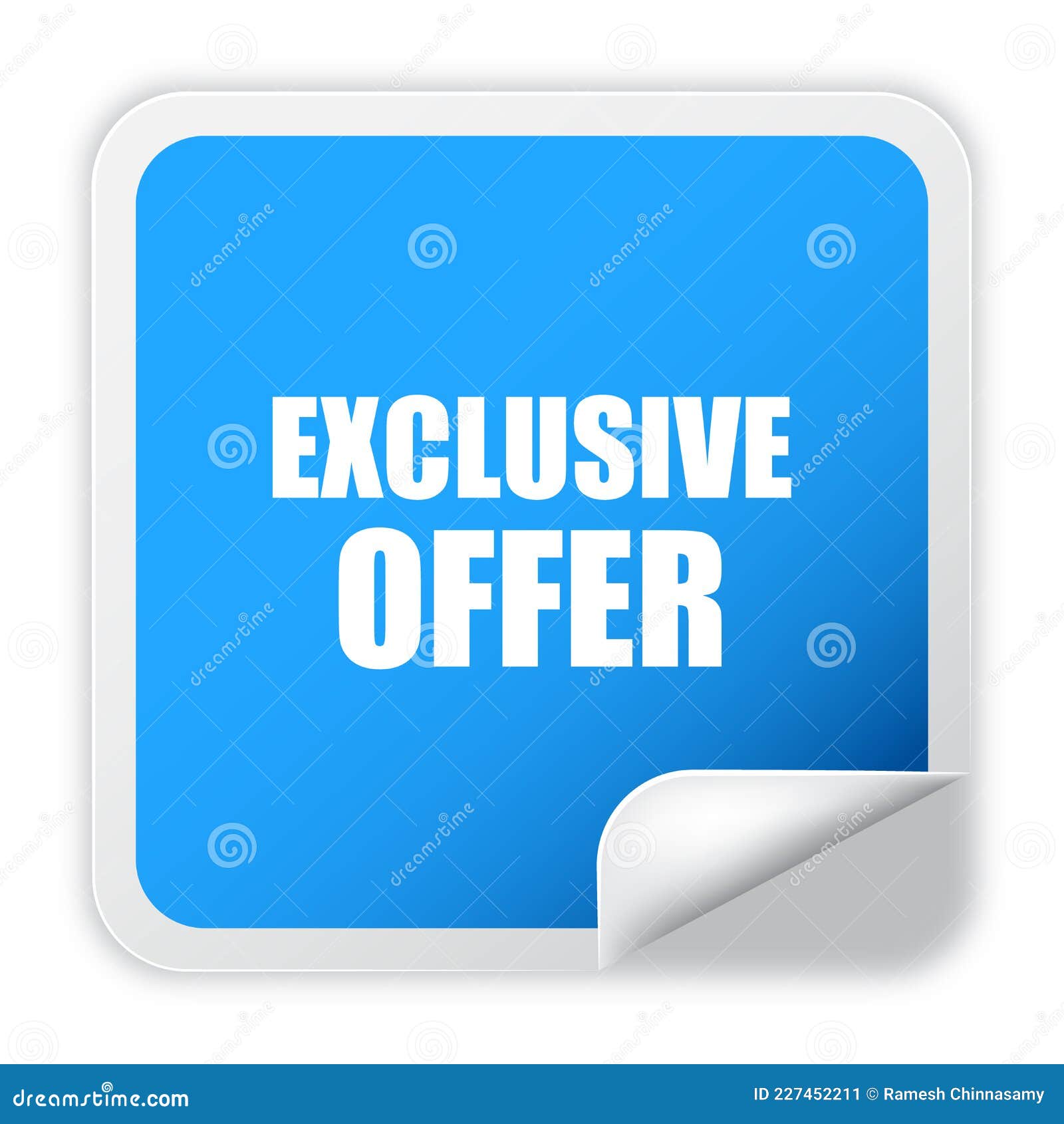 Exclusive Offer Vector Sticker Stock Illustration - Illustration of ...