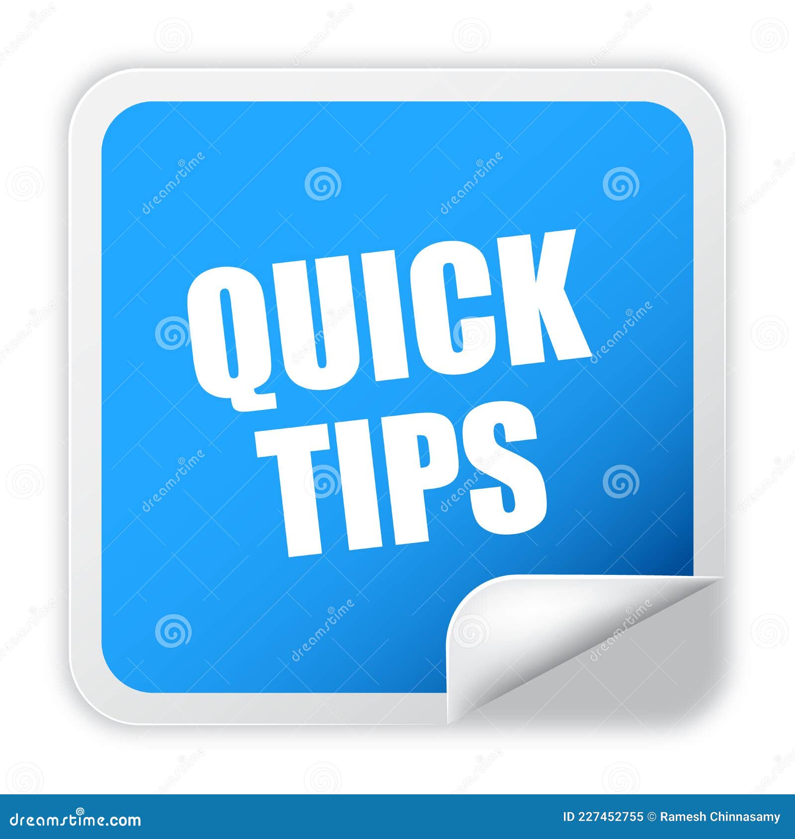 Quick Tips Sticker Vector Illustration Stock Illustration ...