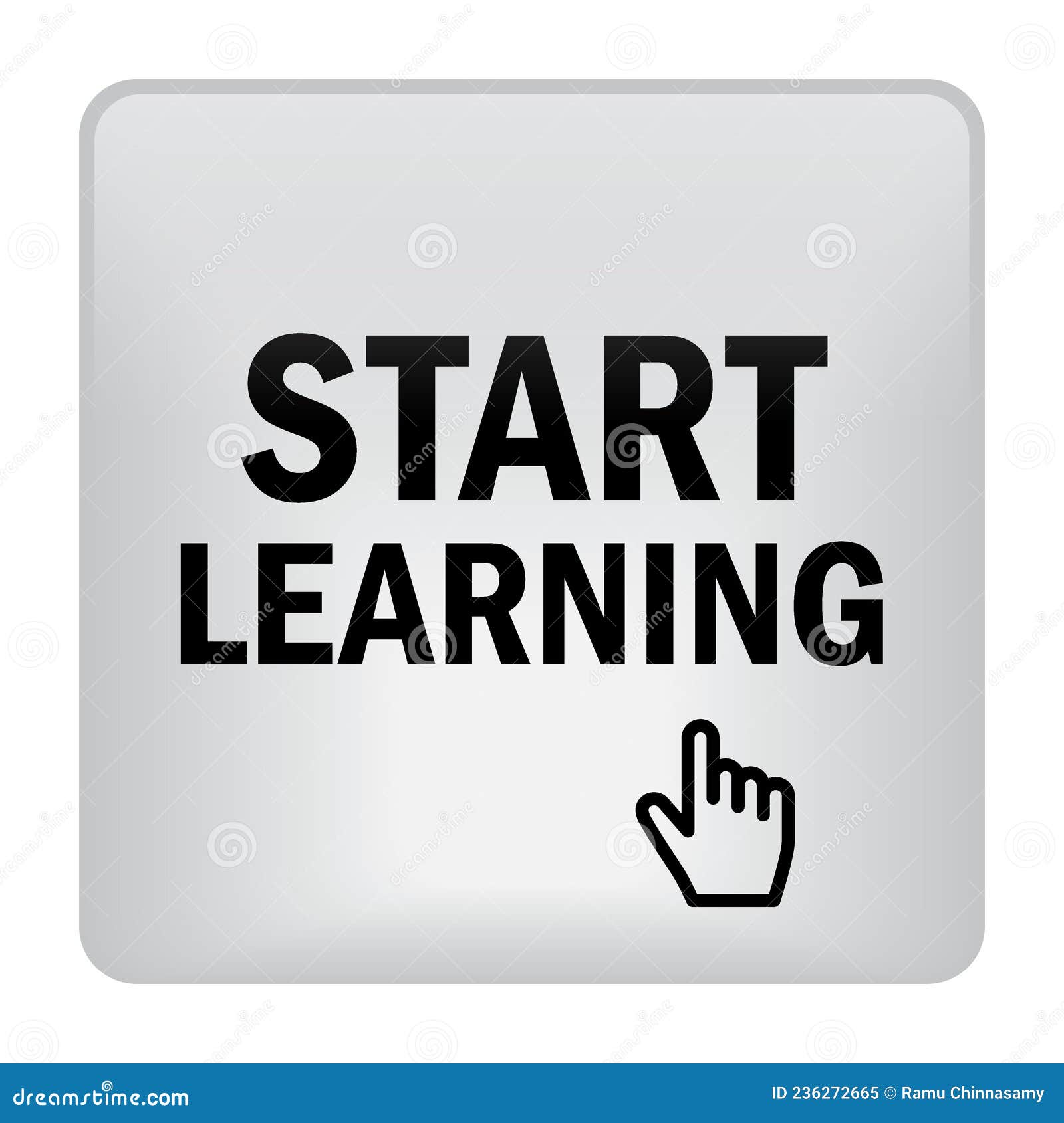Start Learning Button Transparent Stock Illustration - Illustration of ...