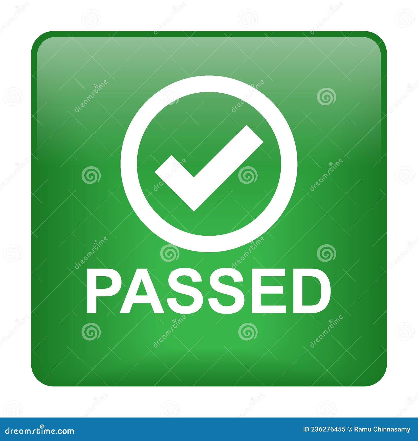 Passed Tick Button Transparent Stock Illustration - Illustration of ...