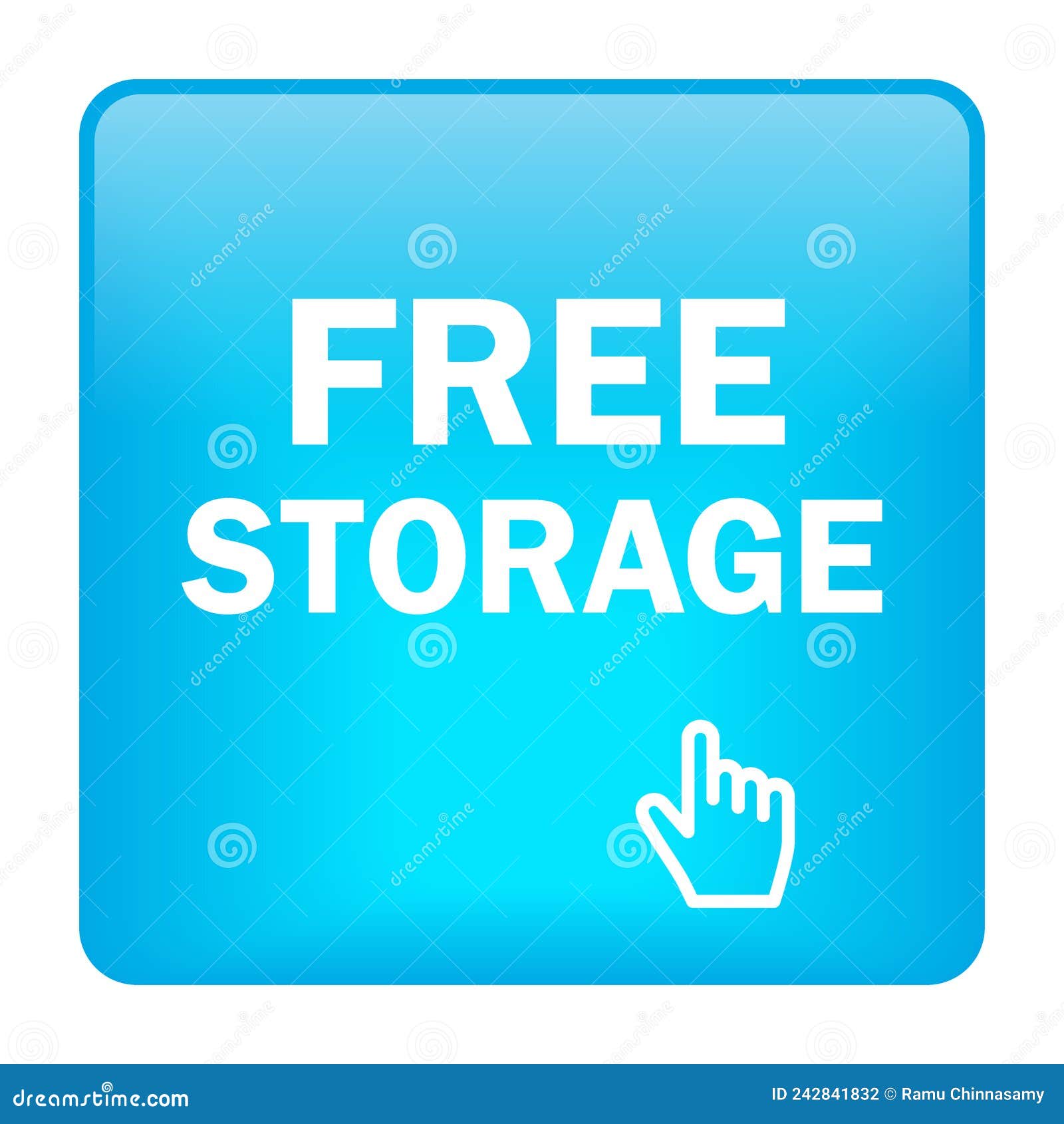 Free Storage Icon Button on White Stock Illustration - Illustration of ...