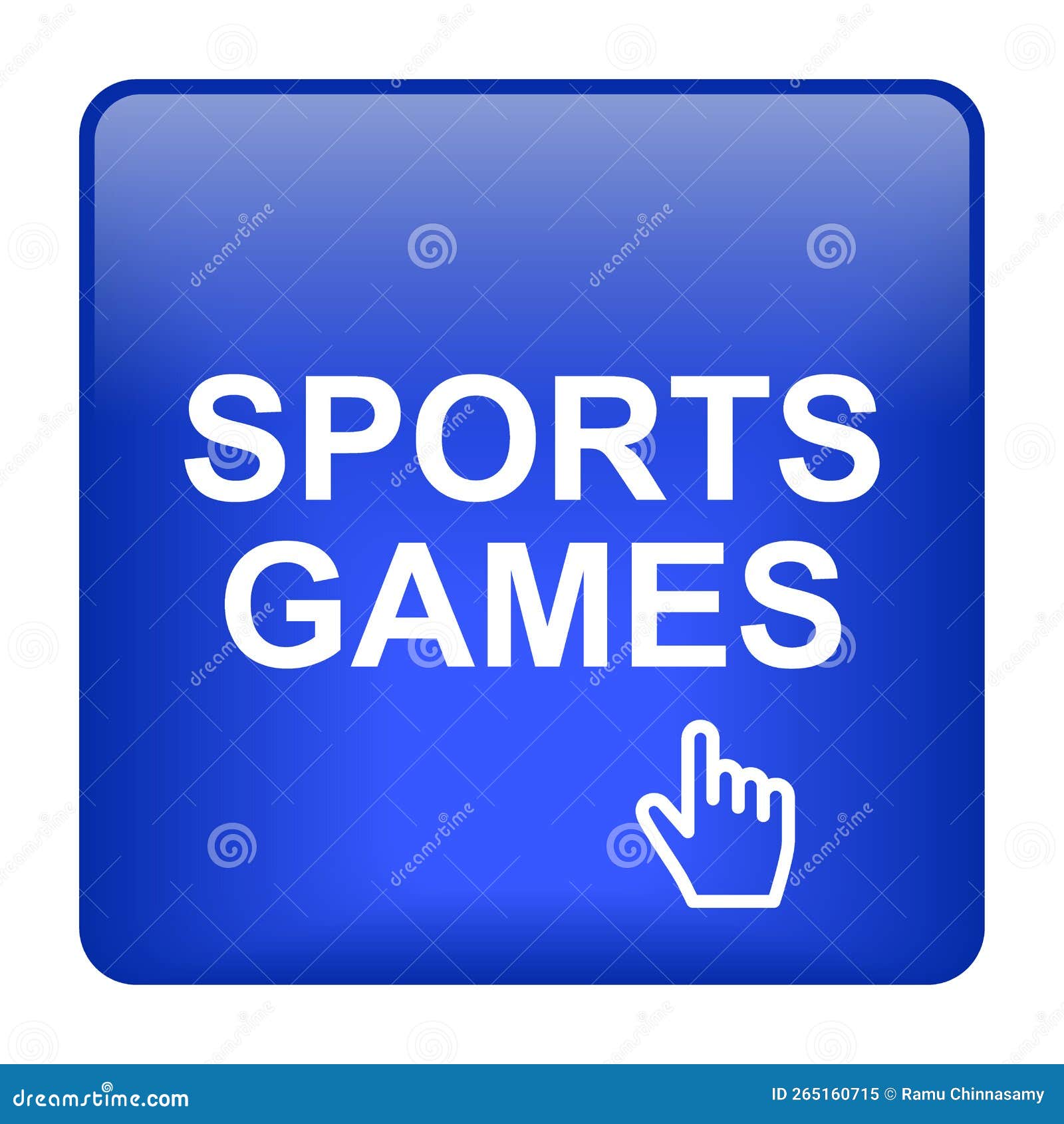 Sports Games Icon Button on White Stock Illustration - Illustration of ...
