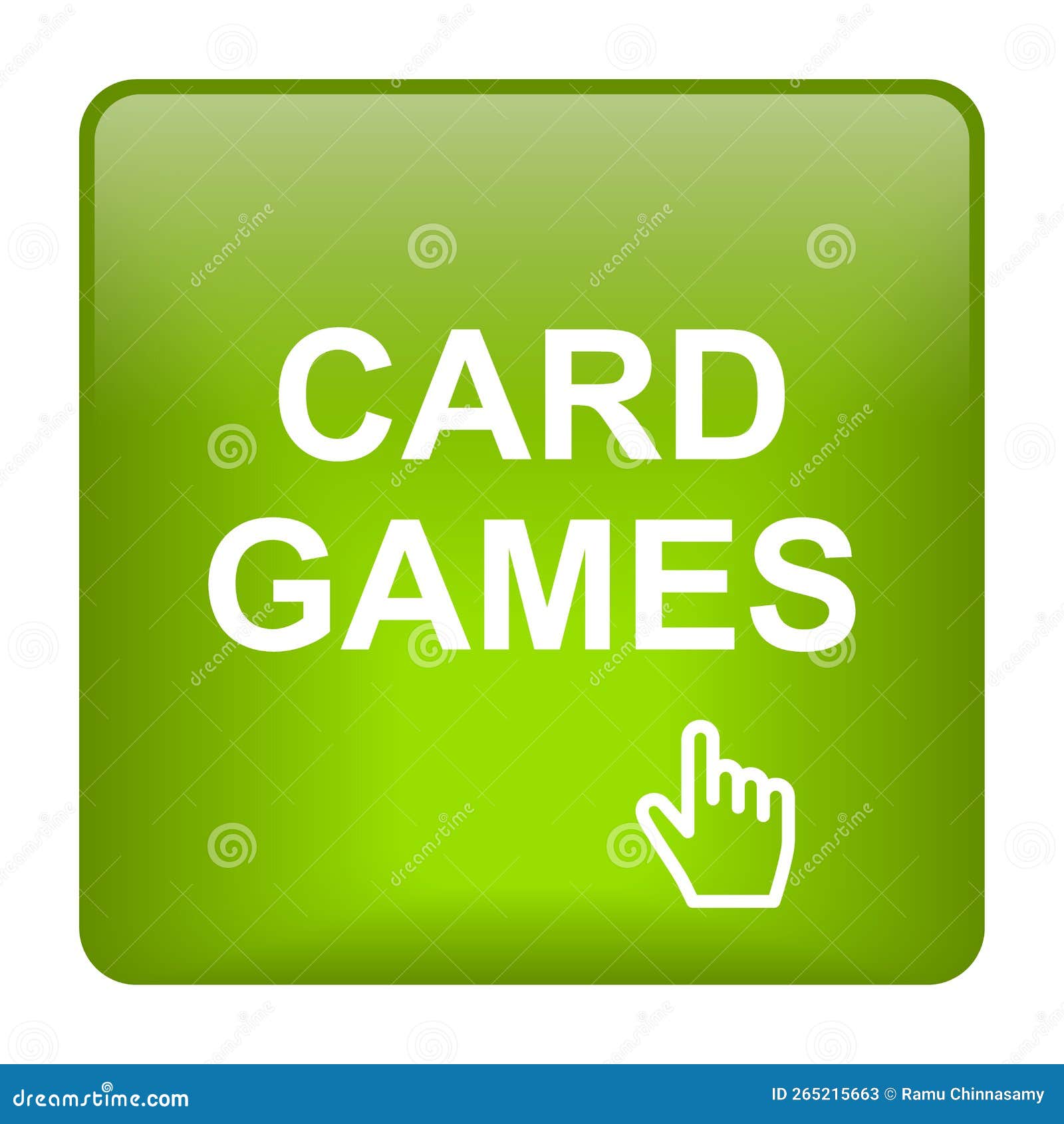 Card Games Icon Button on White Stock Illustration - Illustration of ...