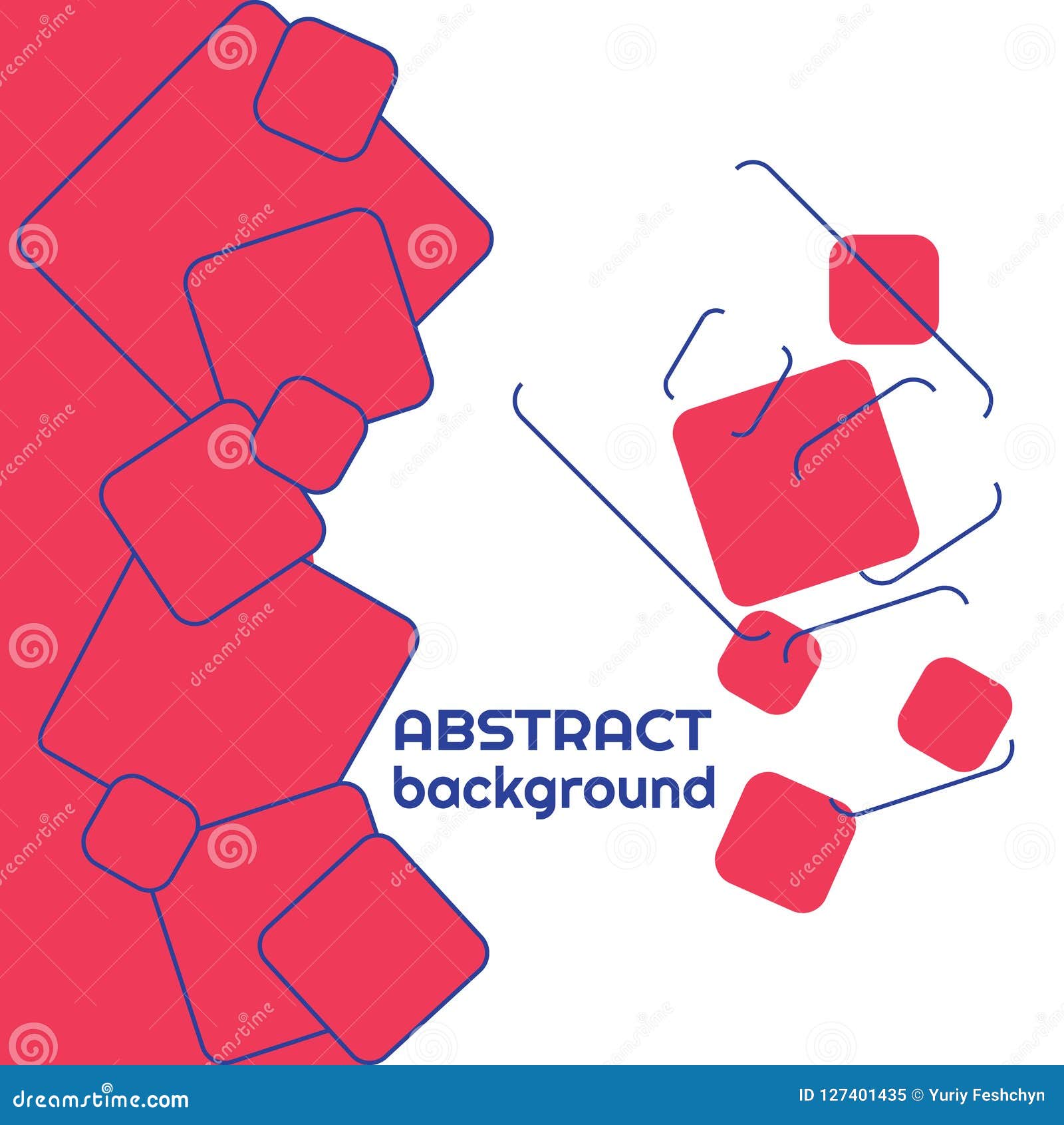 Square Abstract Background. Vector Color Design Template Stock Vector ...