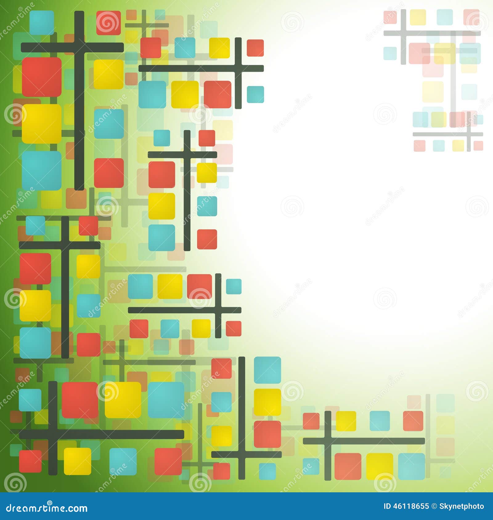 Square abstract background stock vector. Illustration of plus - 46118655