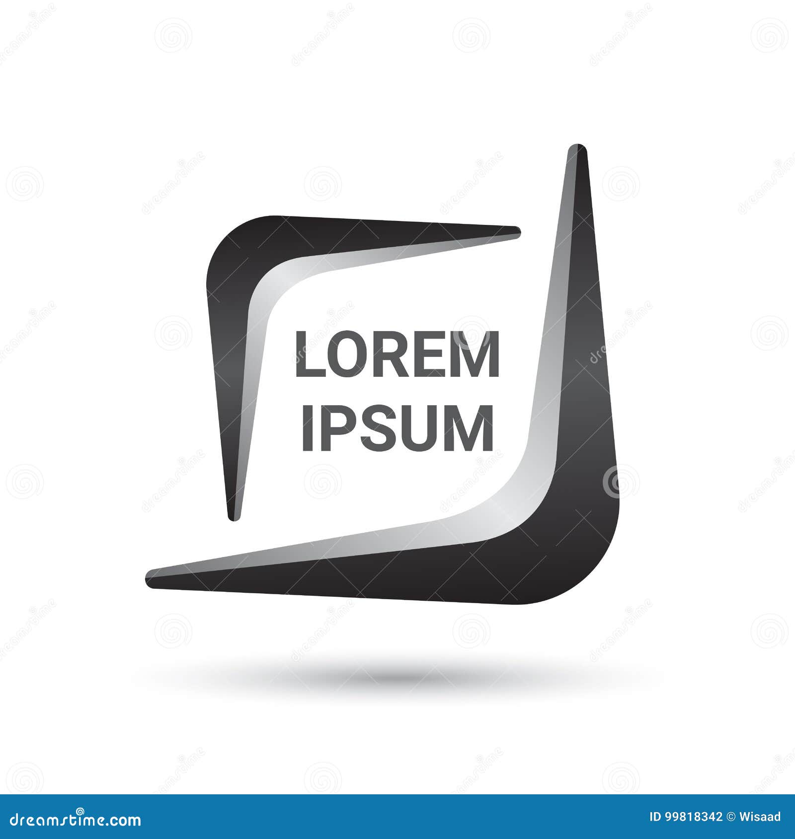 Square Abstract Logo Design Template Stock Vector - Illustration of ...