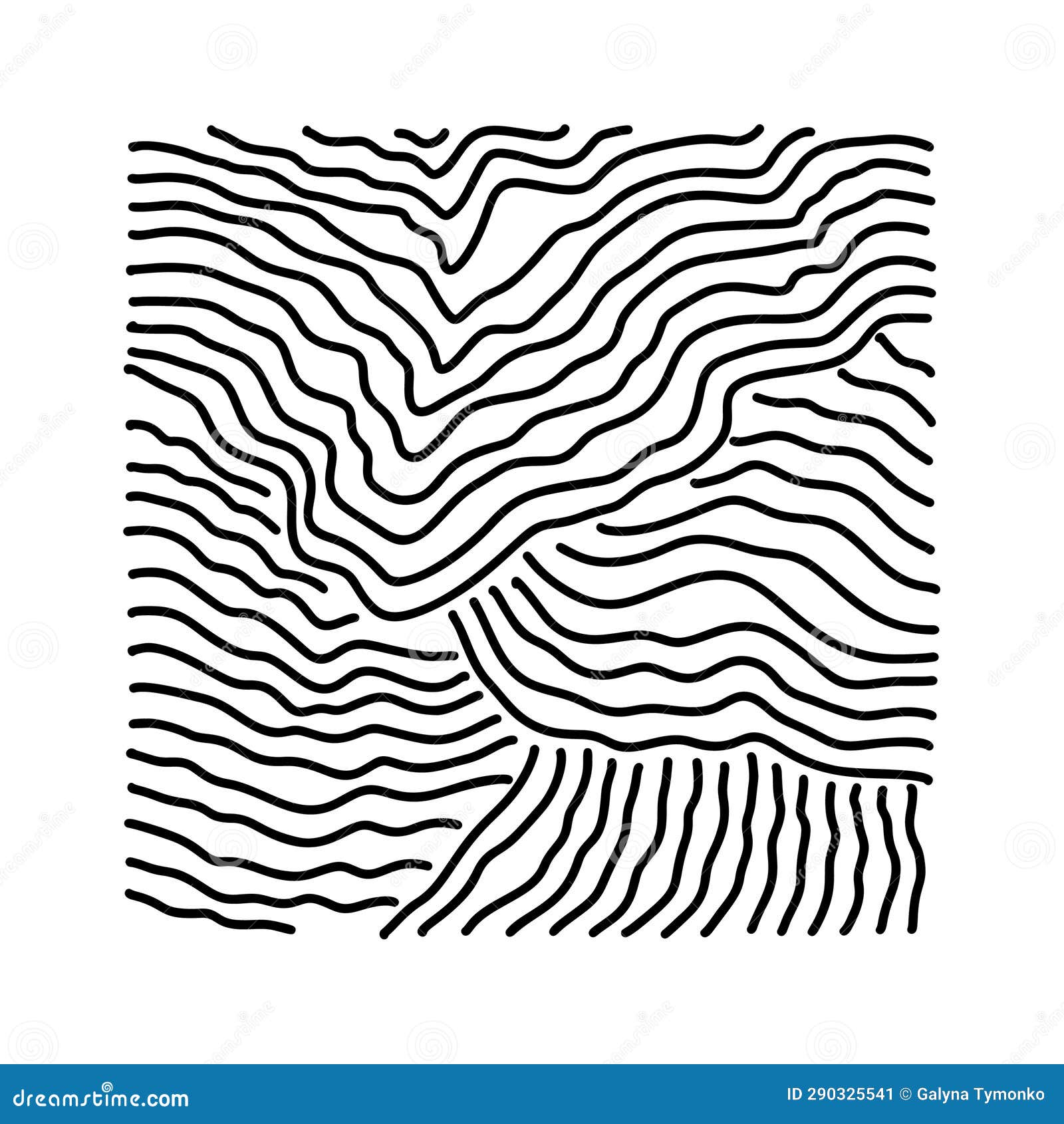 Square Aesthetic Hand Drawn Contemporary Printable Pattern with ...