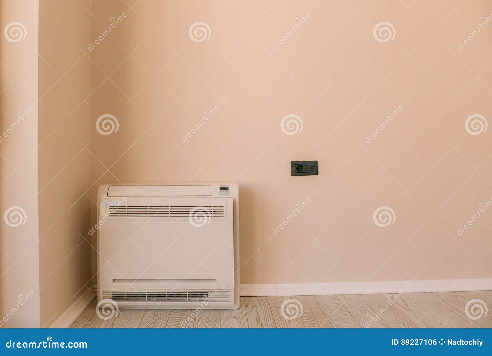 Square Air Conditioner in the Apartment. on the Floor, Split Sys Stock ...