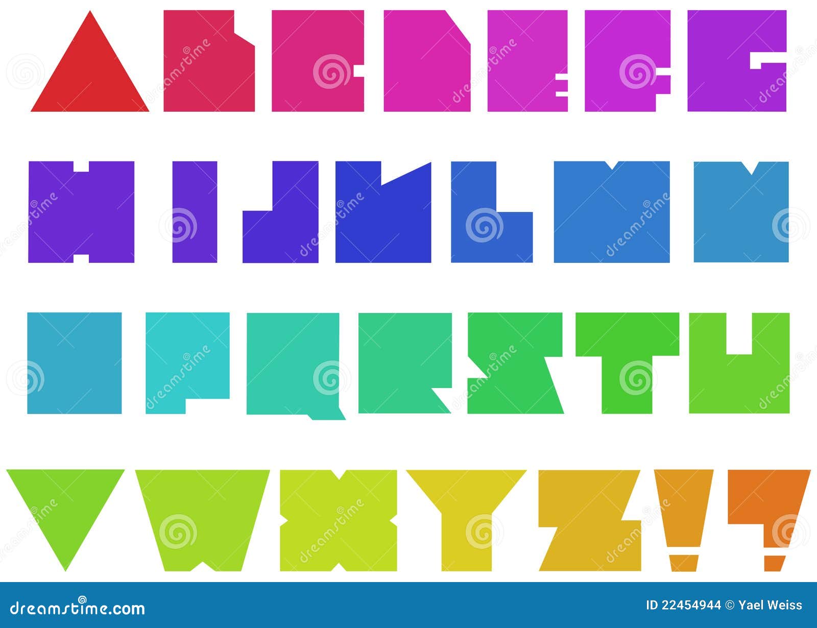 Square Alphabet Letters And Numbers Vector Illustration | CartoonDealer ...