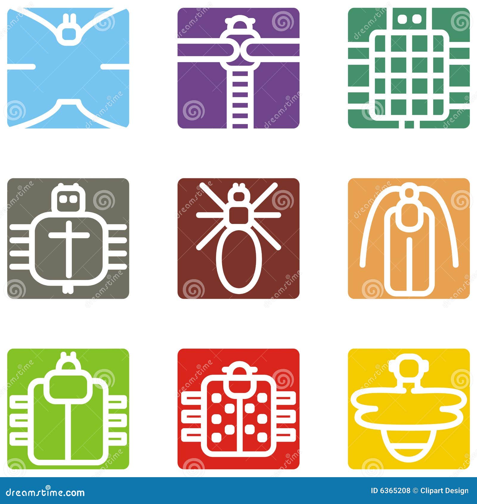 Square animal icons stock vector. Illustration of fauna - 6365208