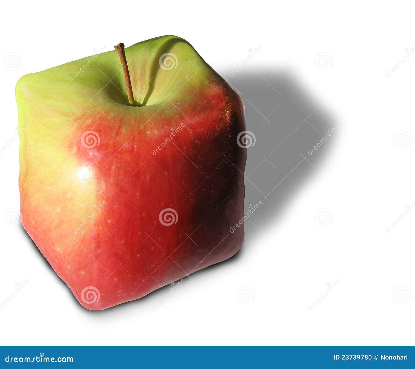 Square Apple stock illustration. Image of apple, fruit - 23739780
