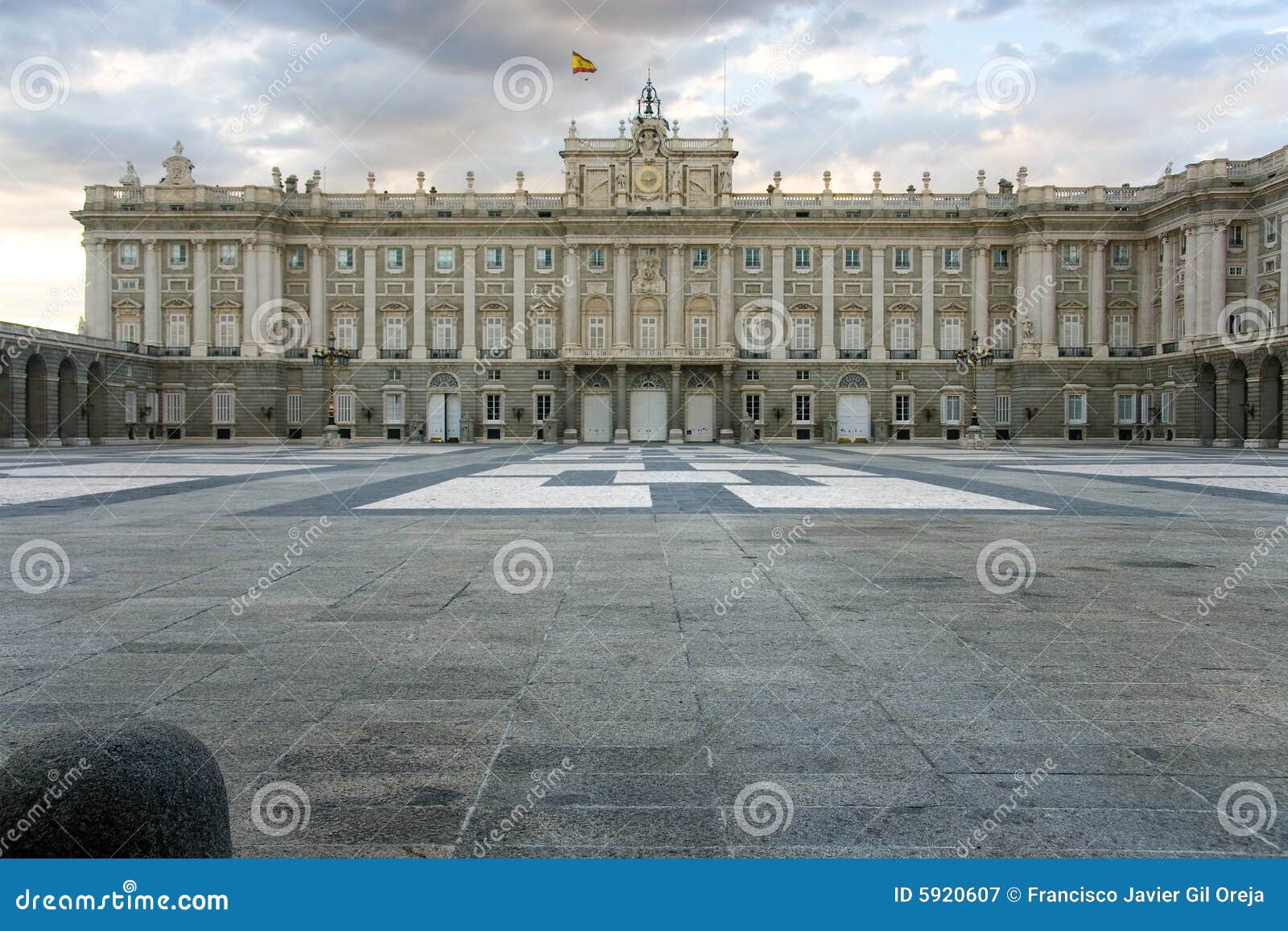 Square of the Armoury, Royal Palace of Madrid Stock Image - Image of ...