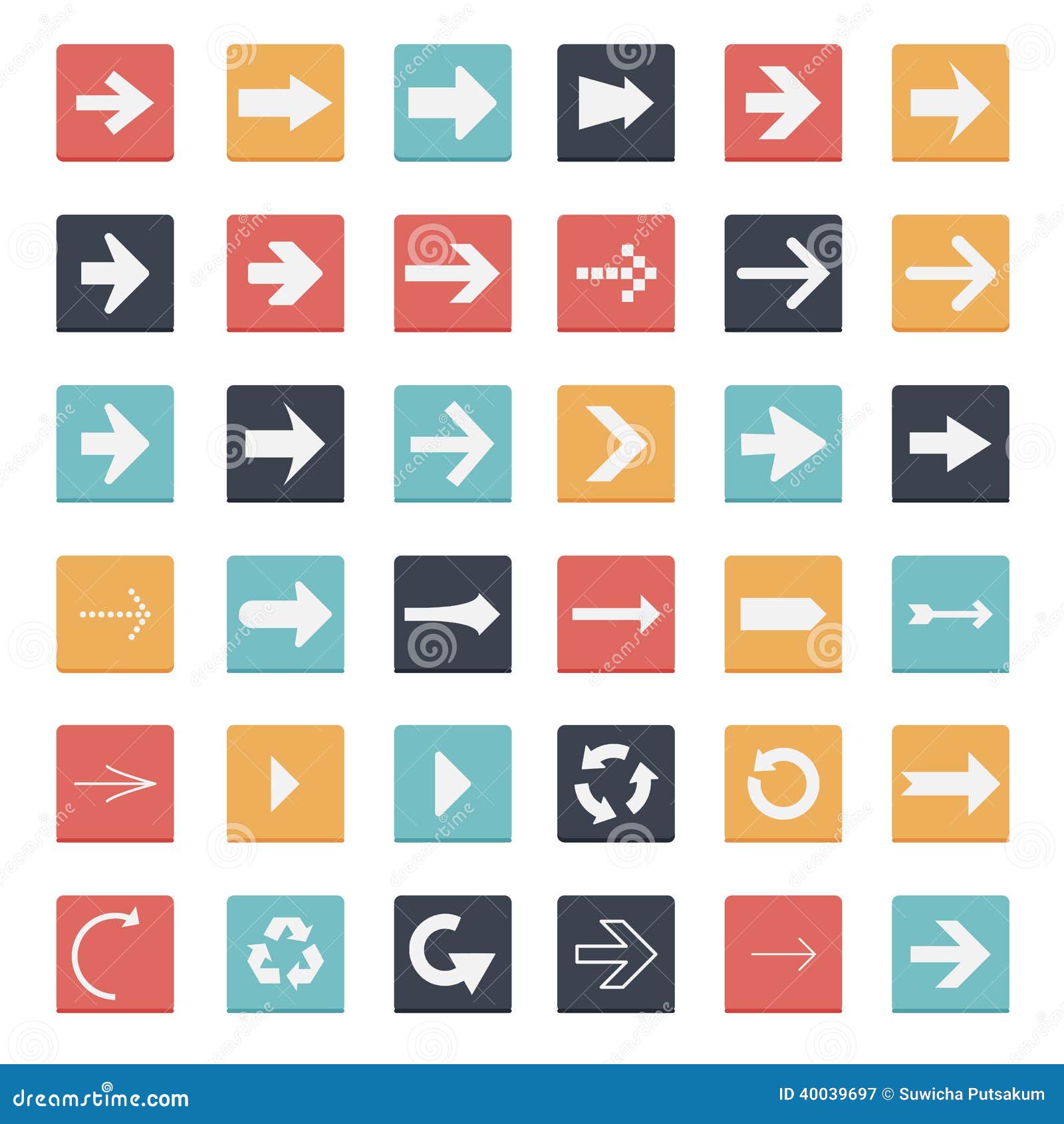 Square Arrow Button stock vector. Illustration of left - 40039697