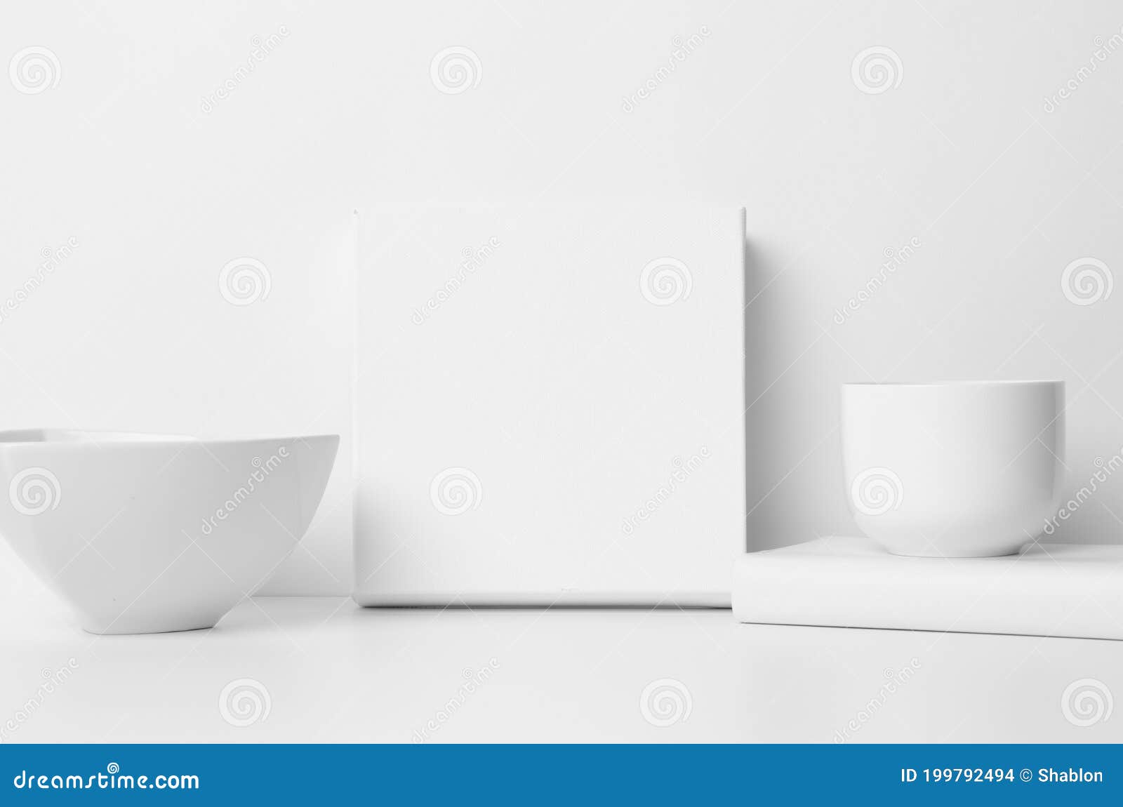Square Art Canvas Mock-Up stock illustration. Illustration of mockup ...