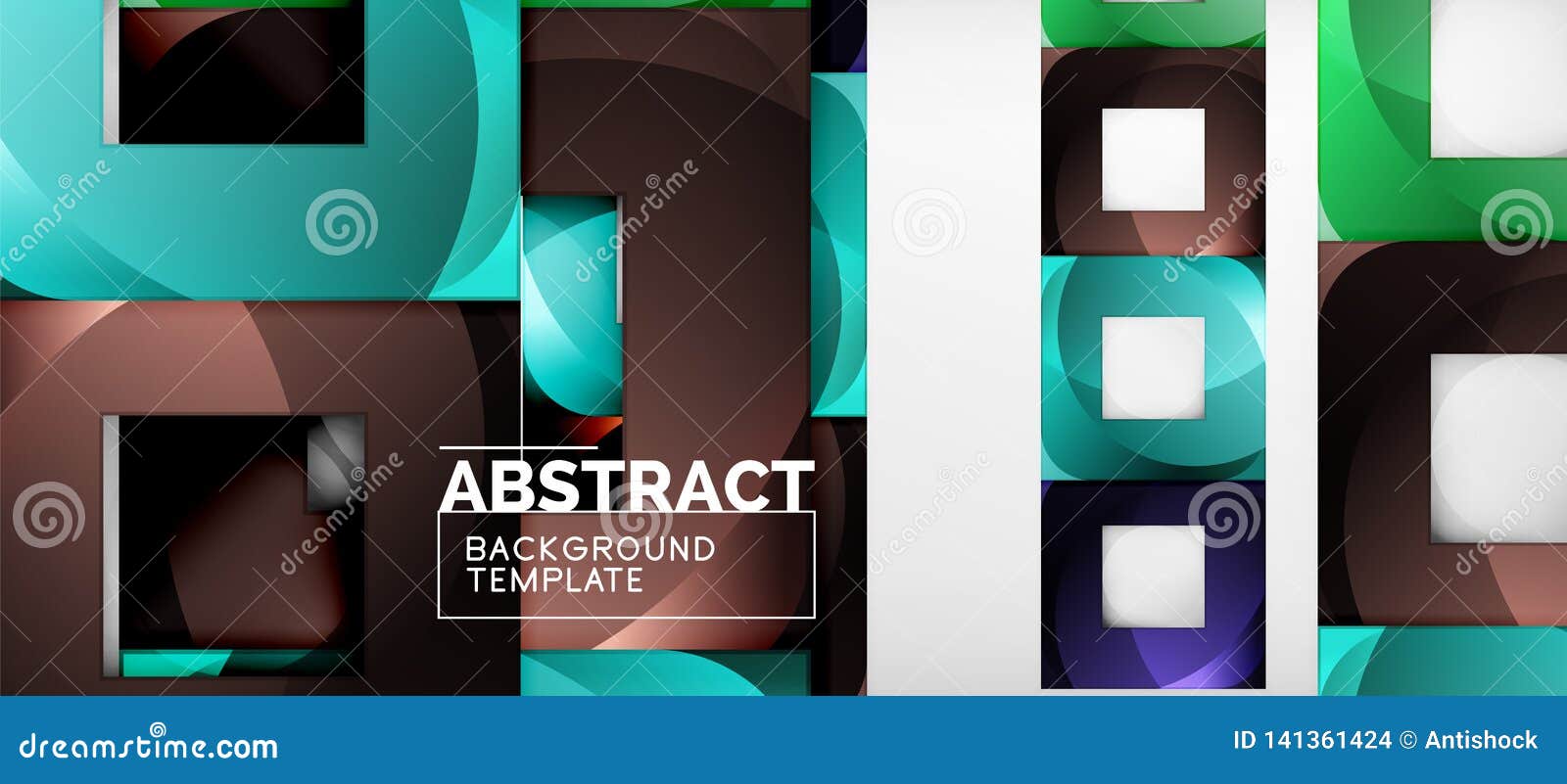 Square Background, Abstract Squares on Grey, Business or Techno ...