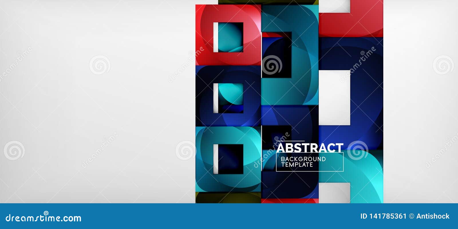 Square Background, Abstract Squares on Grey, Business or Techno ...