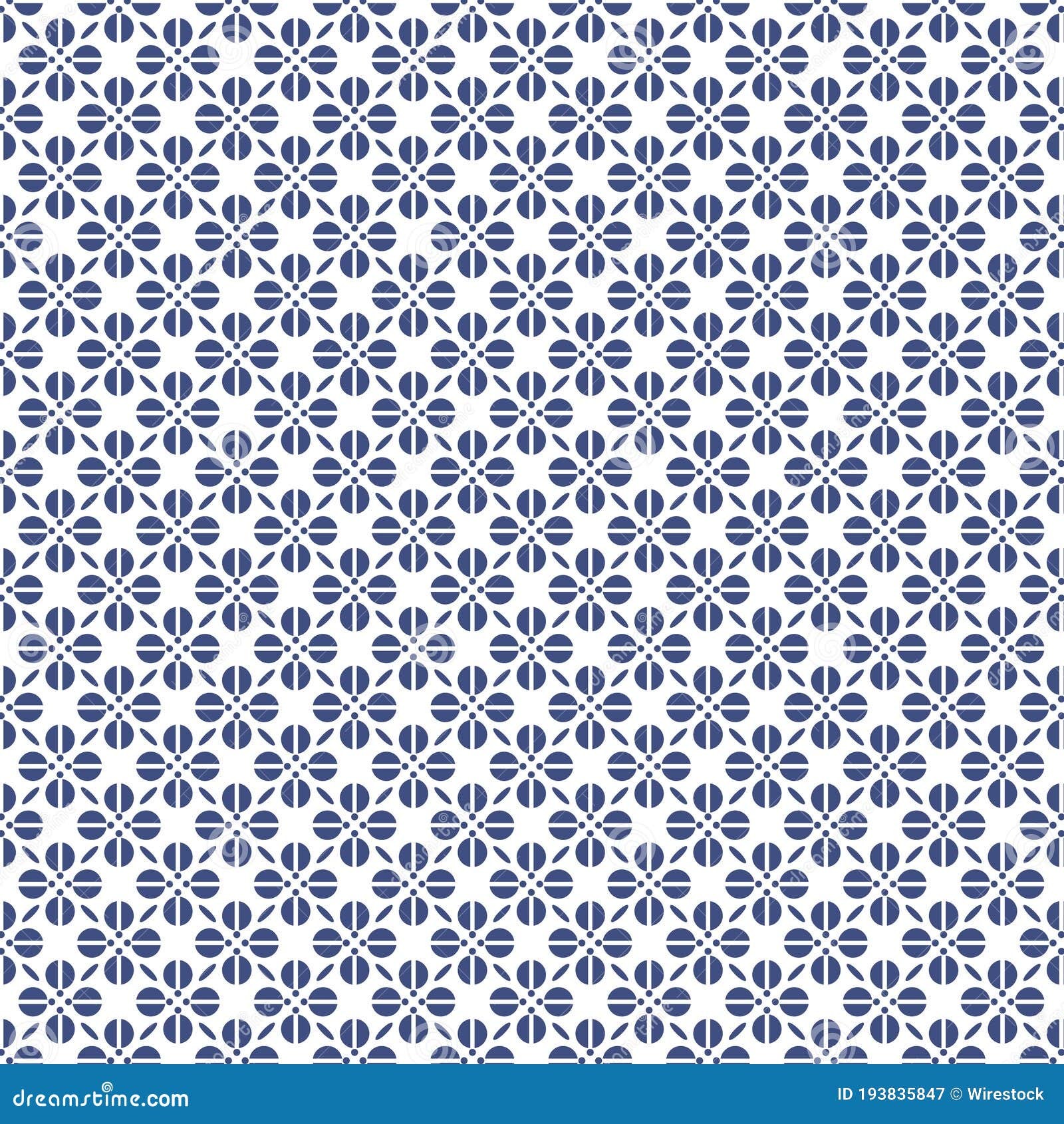 Square Background with Blue and White Floral Patterns Stock ...