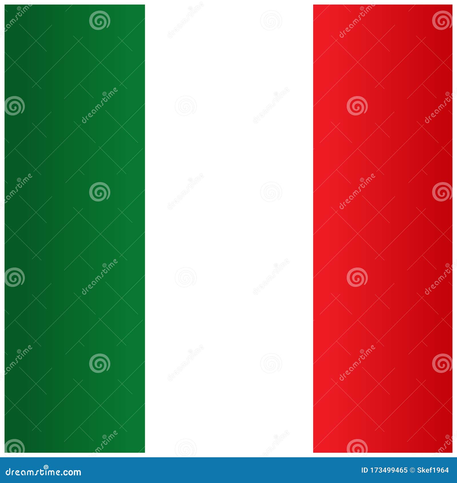 Italian Flag Icon Square Image Stock Vector - Illustration of state ...