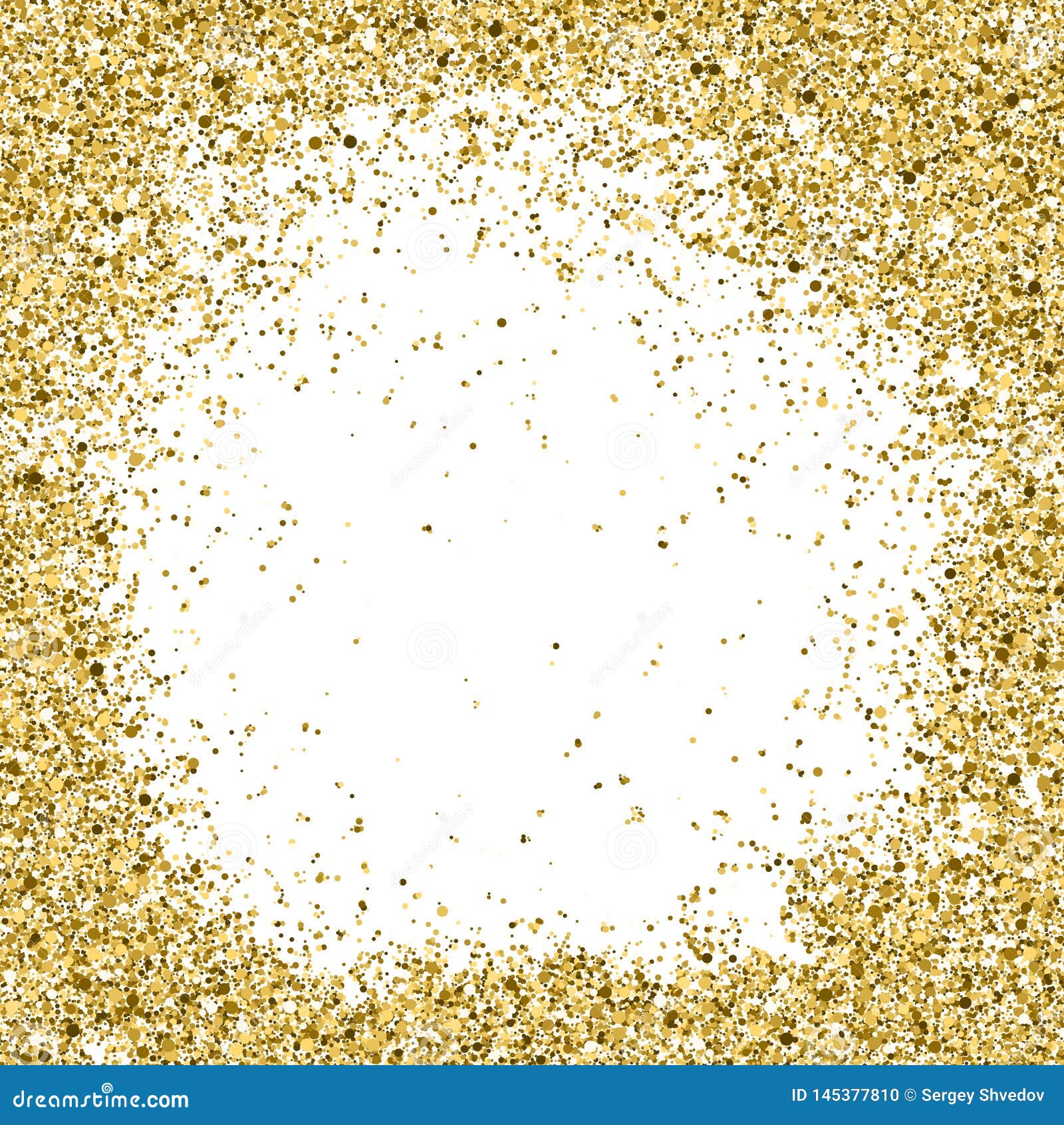 Square Golden Glitter Background Stock Vector - Illustration of gold ...