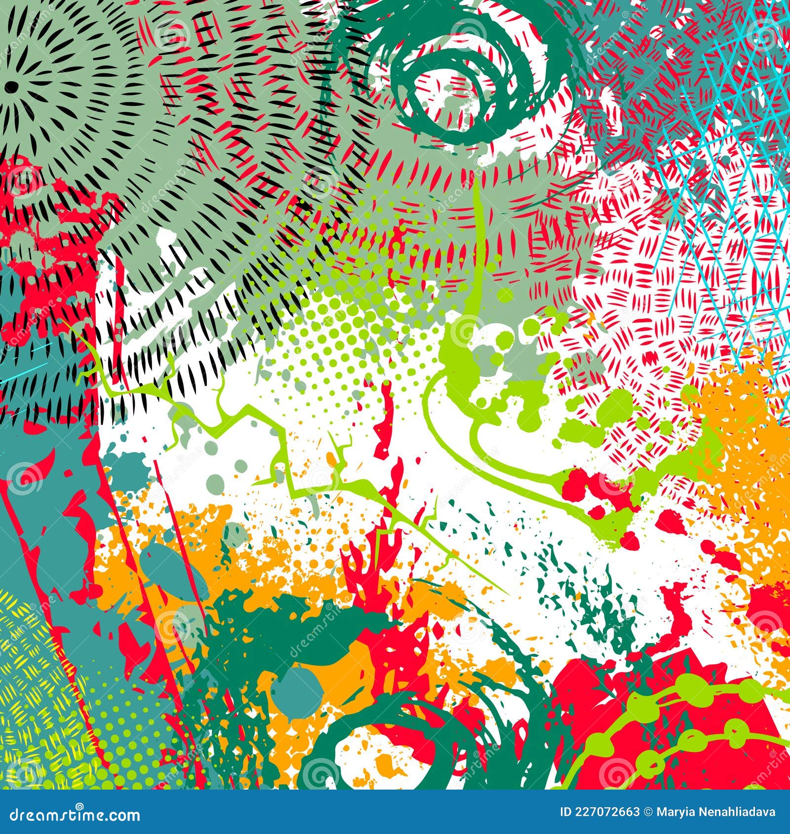 The Square Background is Smeared with Paint. Vector Illustration Stock ...