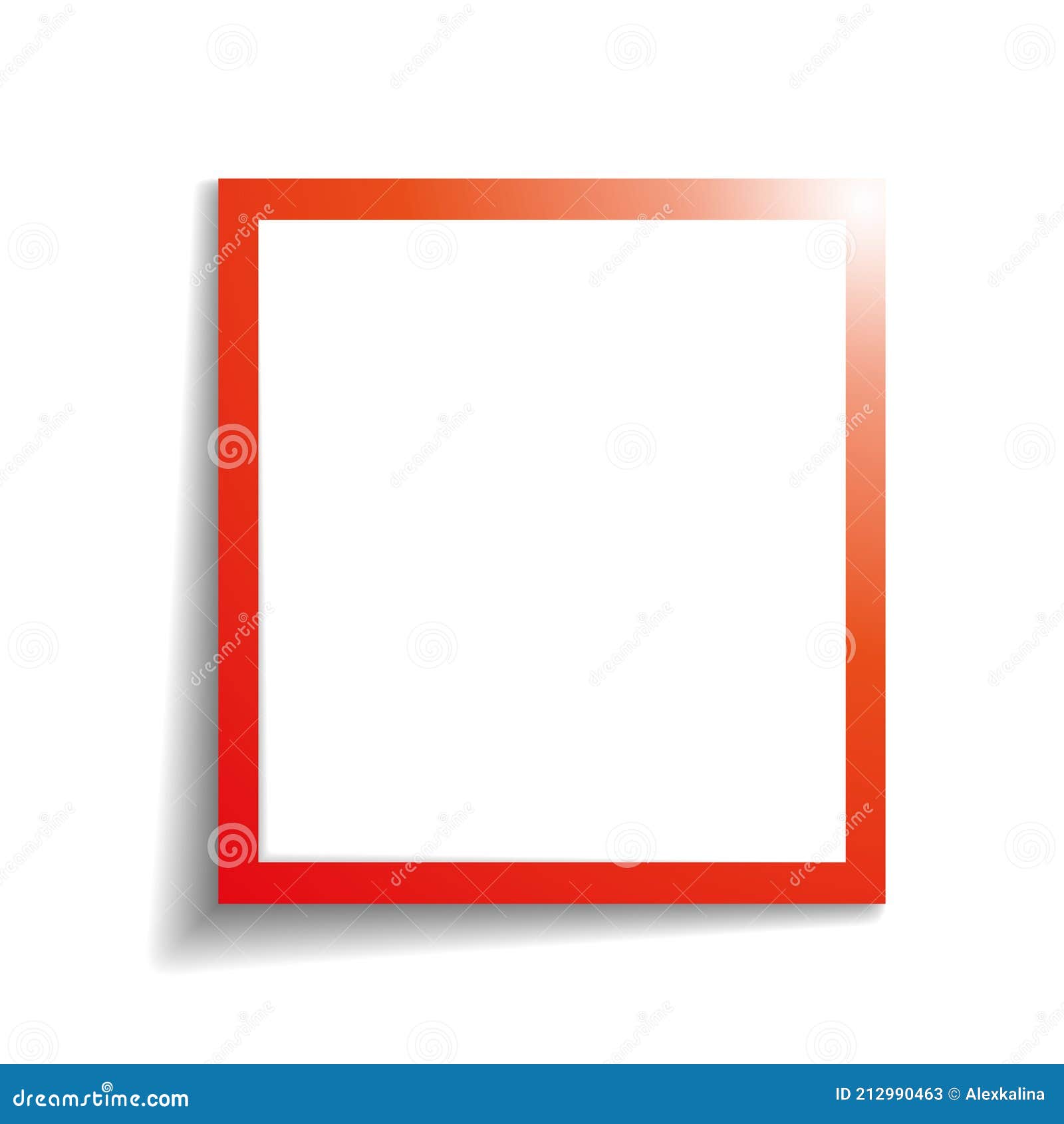 Square Background with Tilted Frame and Blank Copy Space Stock Vector ...