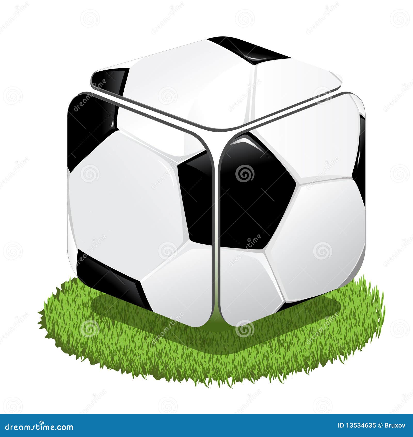 Square ball stock vector. Illustration of field, object - 13534635