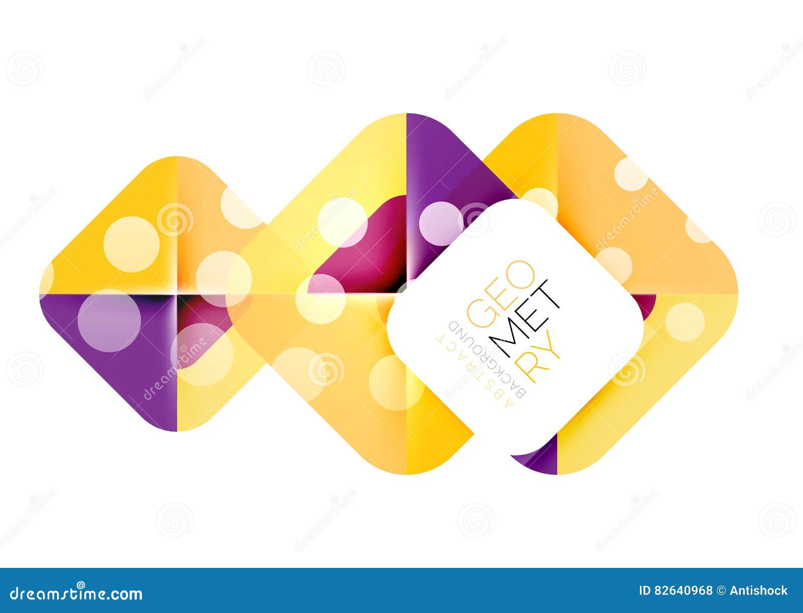 Square Banner Geometric Template Stock Illustration - Illustration of ...