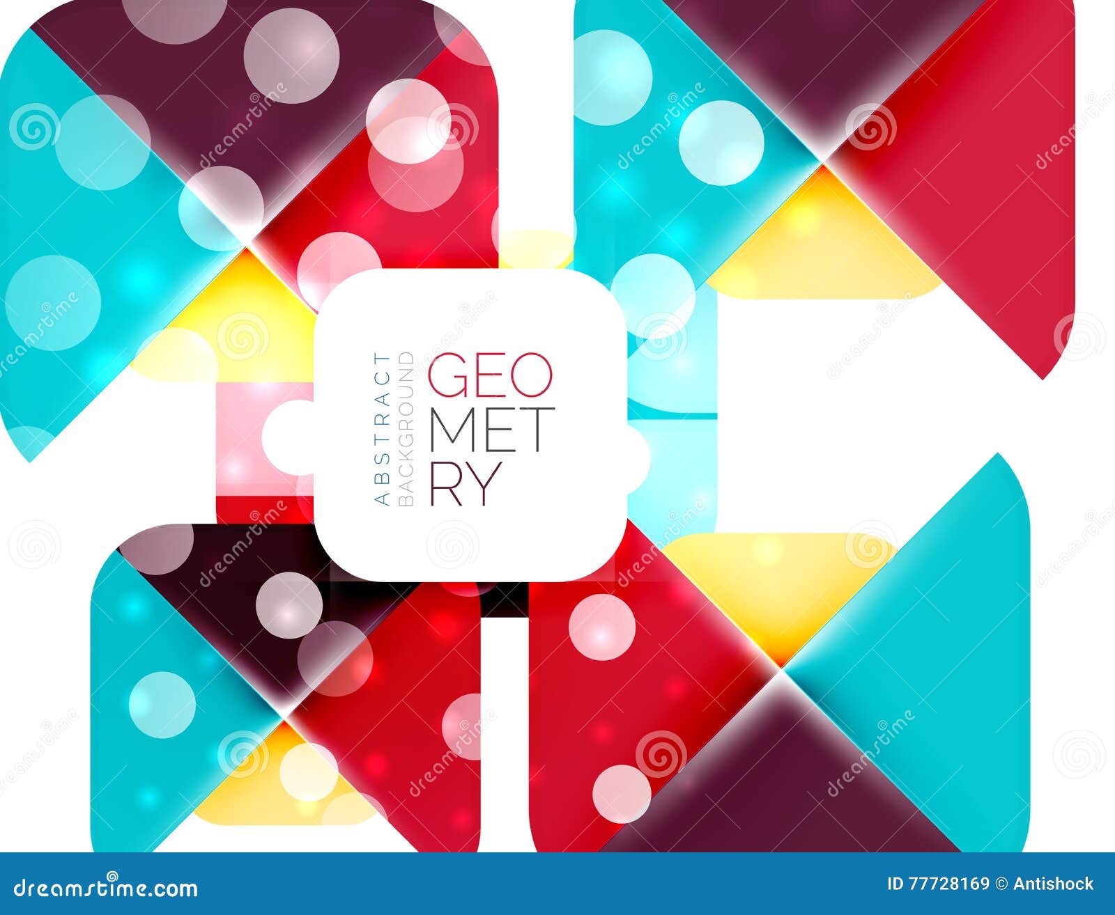 Square Banner Geometric Template Stock Vector - Illustration of concept ...