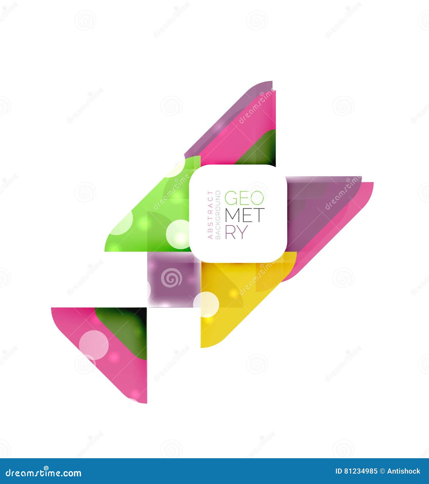 Square Banner Geometric Template Stock Vector - Illustration of ...