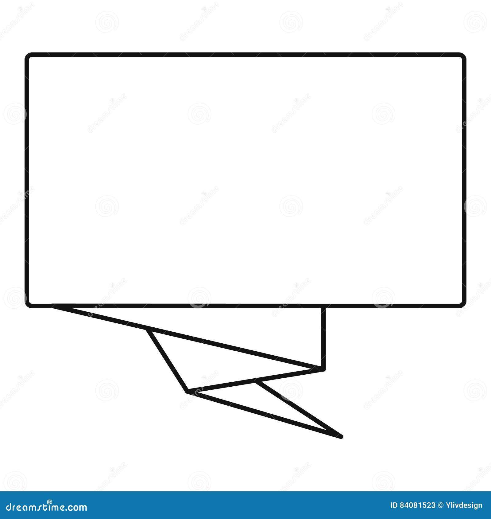 Square Banner Icon, Outline Style Stock Vector - Illustration of ...