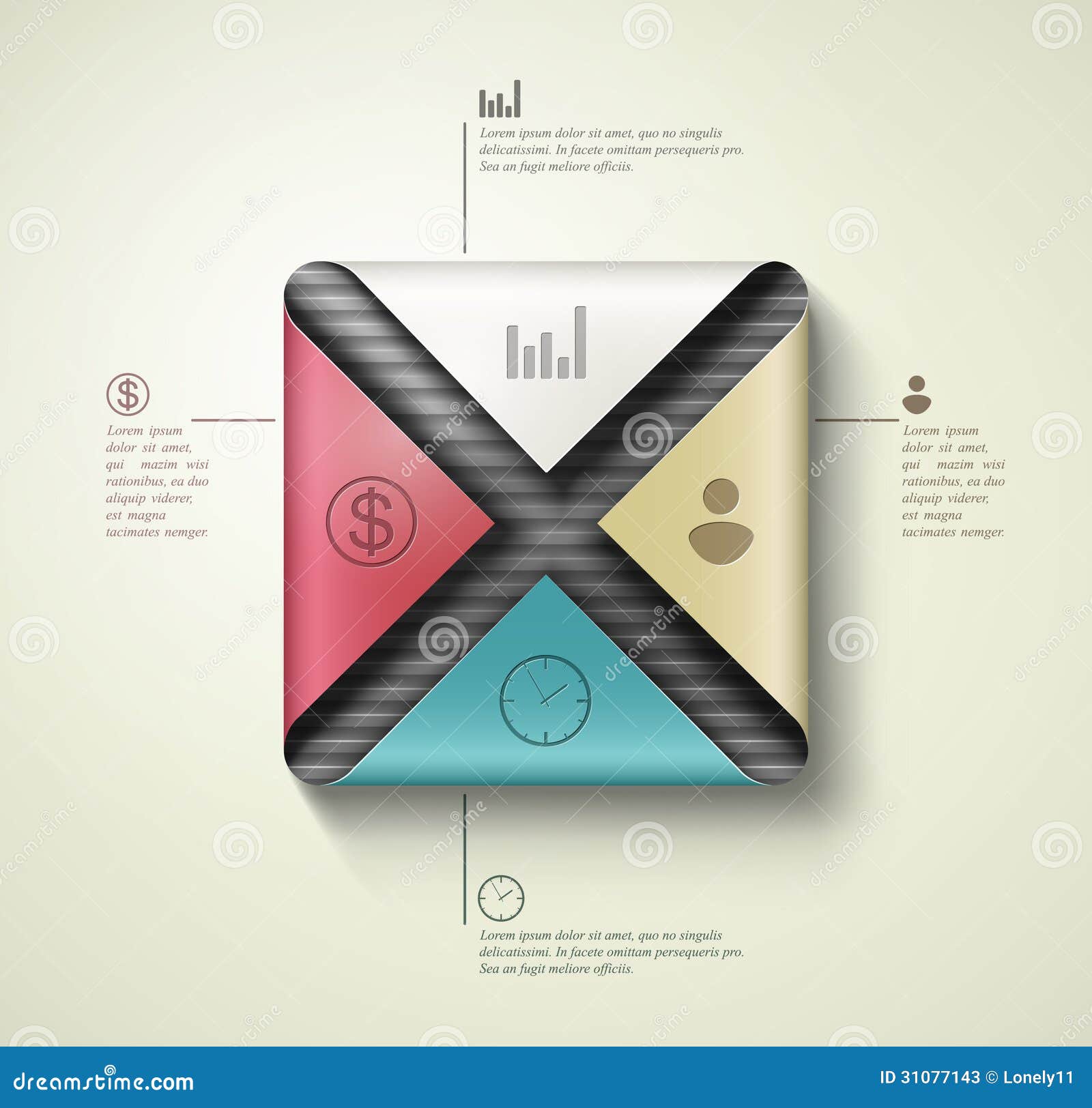 Square banner infographics stock vector. Illustration of sign - 31077143