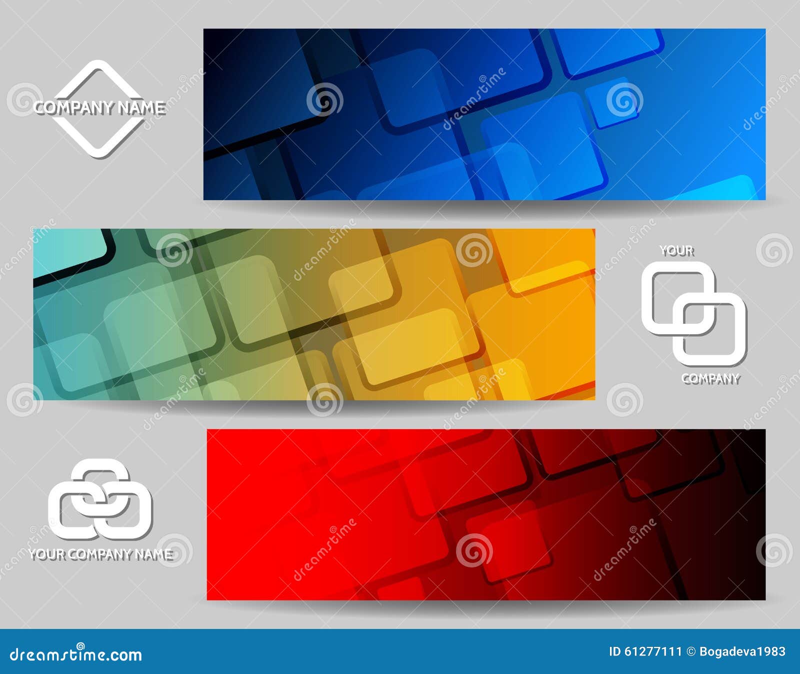 Square Banner Set stock vector. Illustration of shiny - 61277111