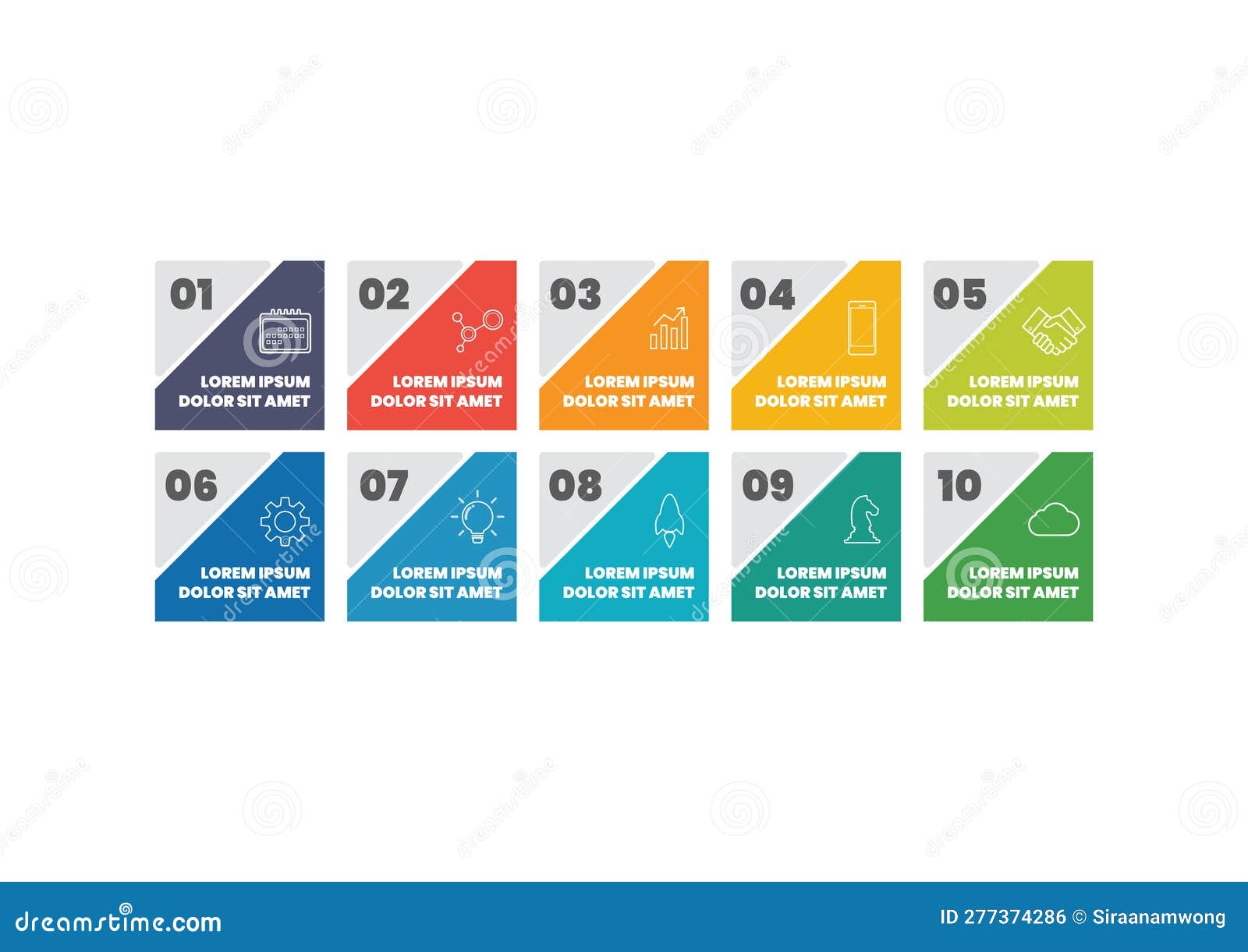 Square Banner Sign Infographic Design Stock Vector - Illustration of ...