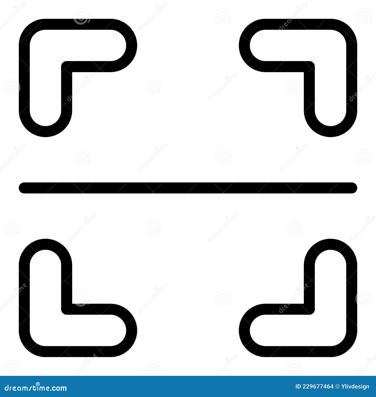 Square Barcode Icon Outline Vector. Scan Qrcode Stock Vector ...