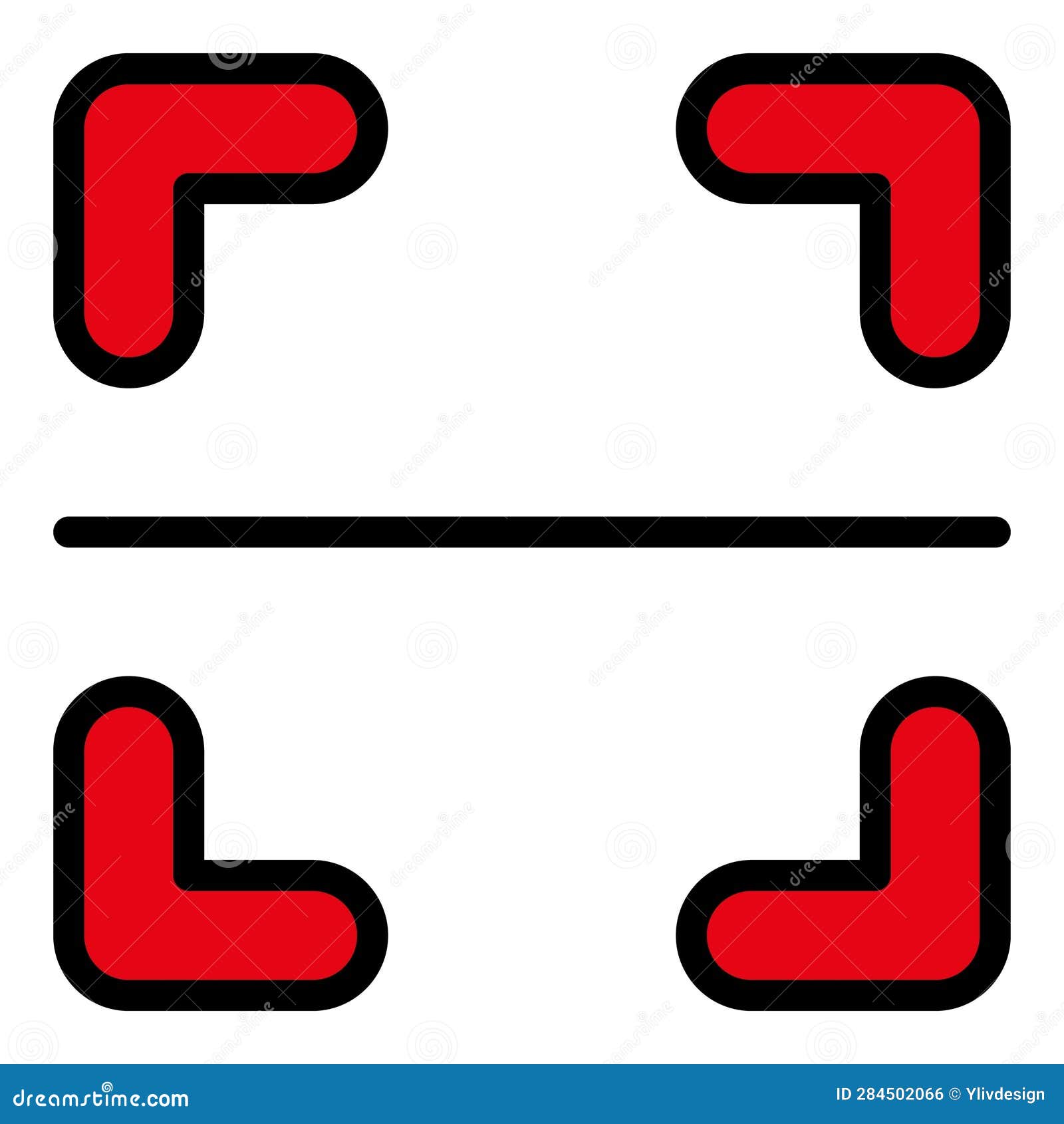 Square Barcode Icon Vector Flat Stock Illustration - Illustration of ...