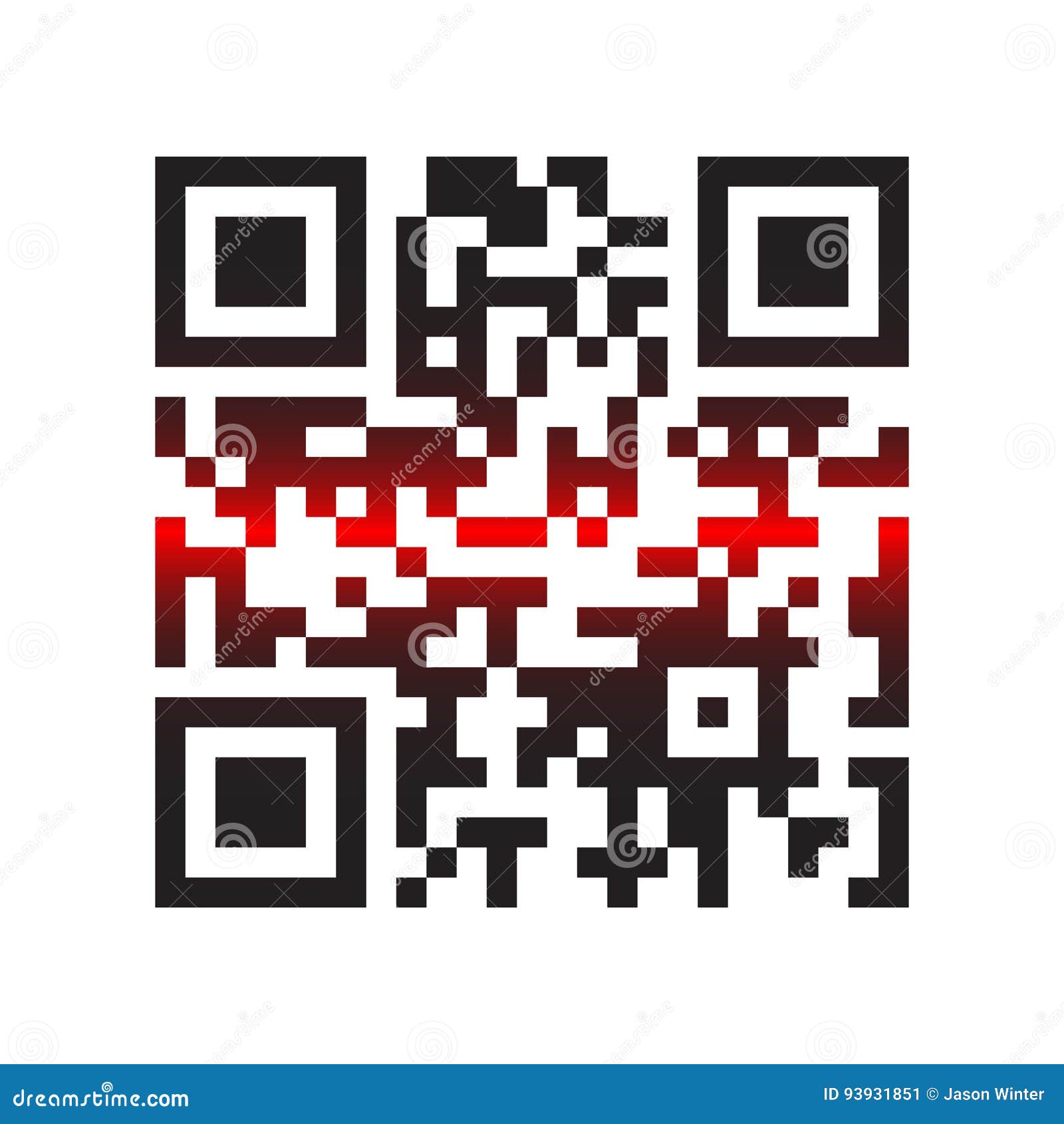 Square Barcode stock vector. Illustration of manufactured - 93931851