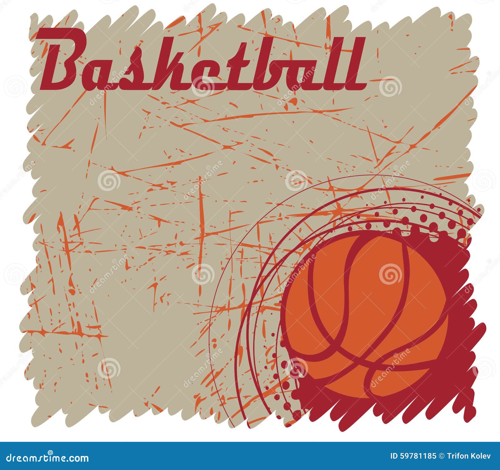 Basketball Banner Vector Illustration | CartoonDealer.com #26984196