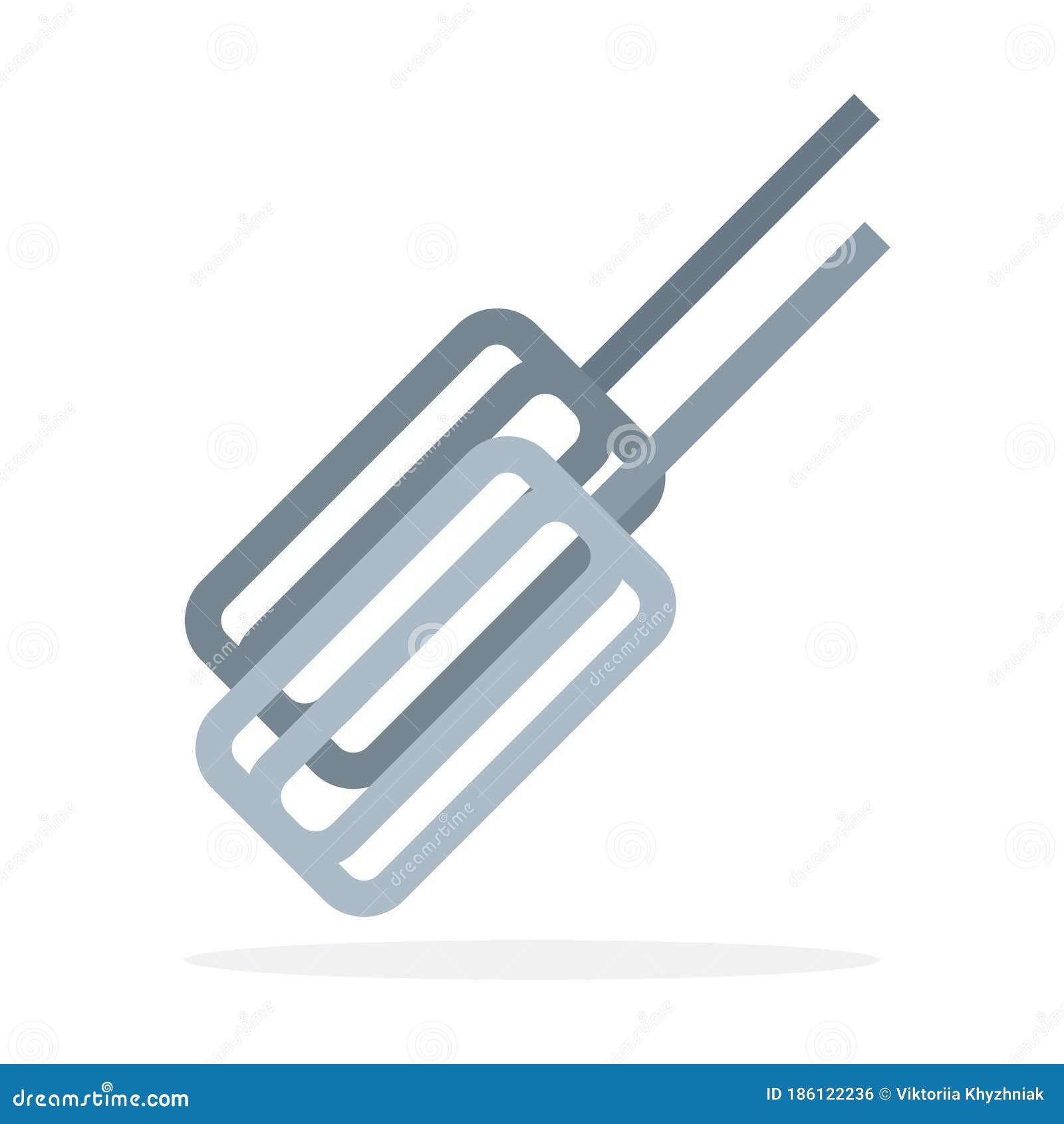 Square Beaters for the Mixer Vector Flat Isolated Stock Vector ...
