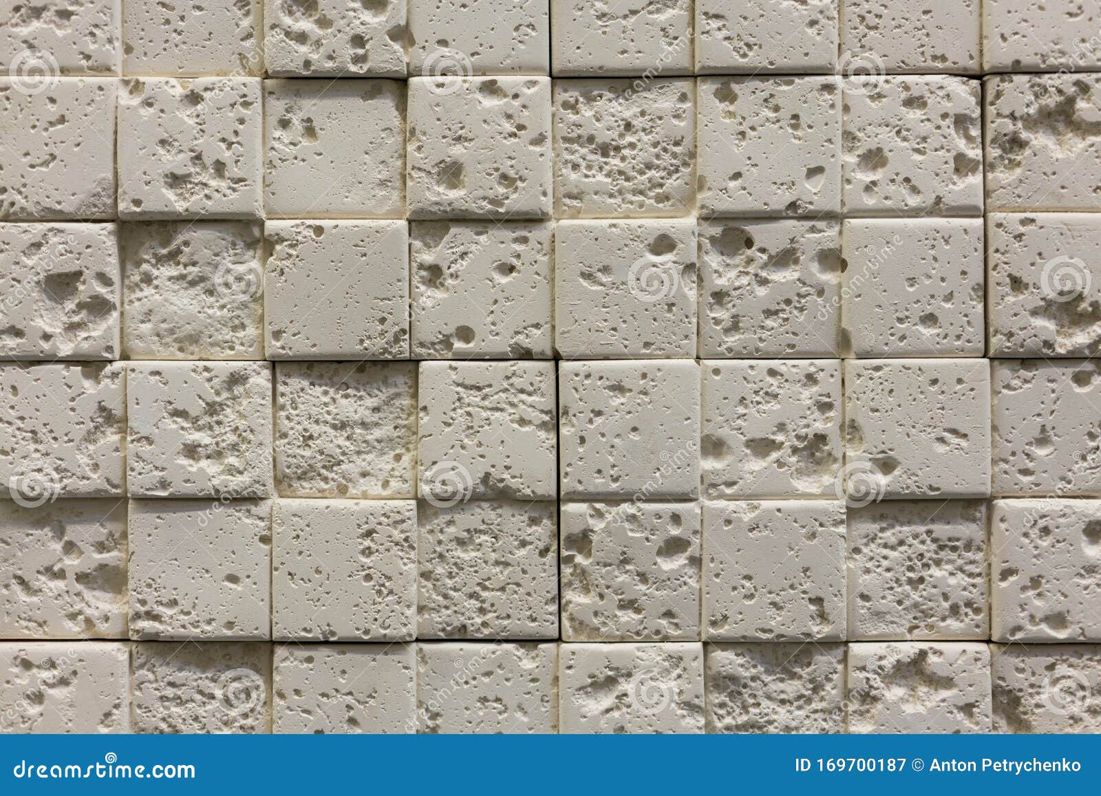 Square Beige Pebbles for Decoration. Stone Background Stock Image ...