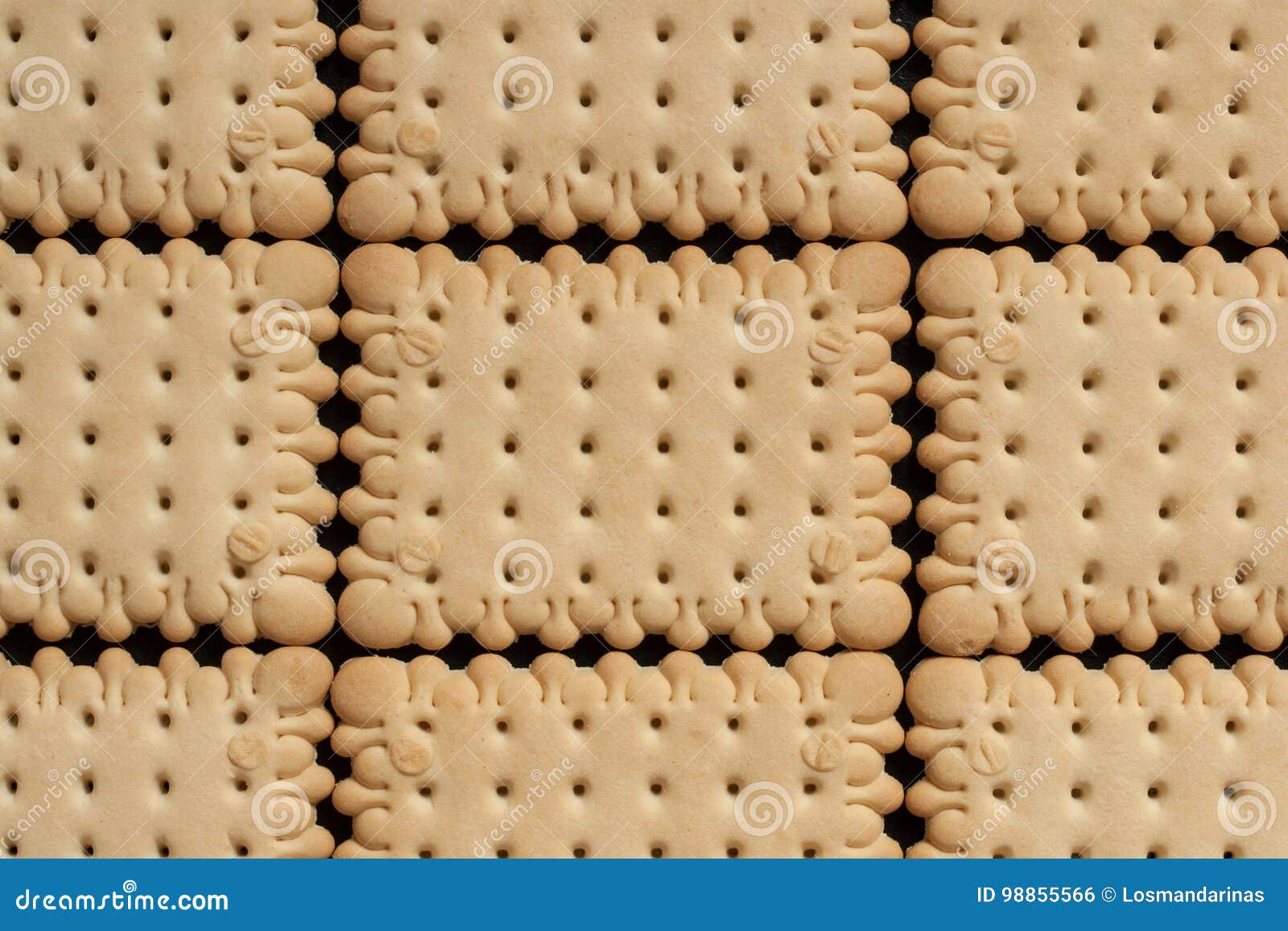 Square biscuit crackers stock photo. Image of snacks - 98855566