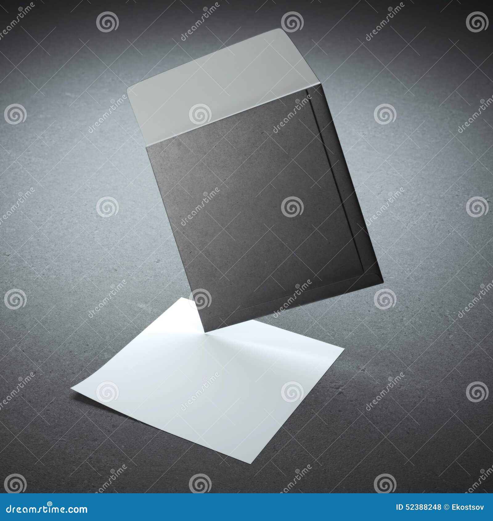 Square black envelope stock photo. Image of empty, back - 52388248