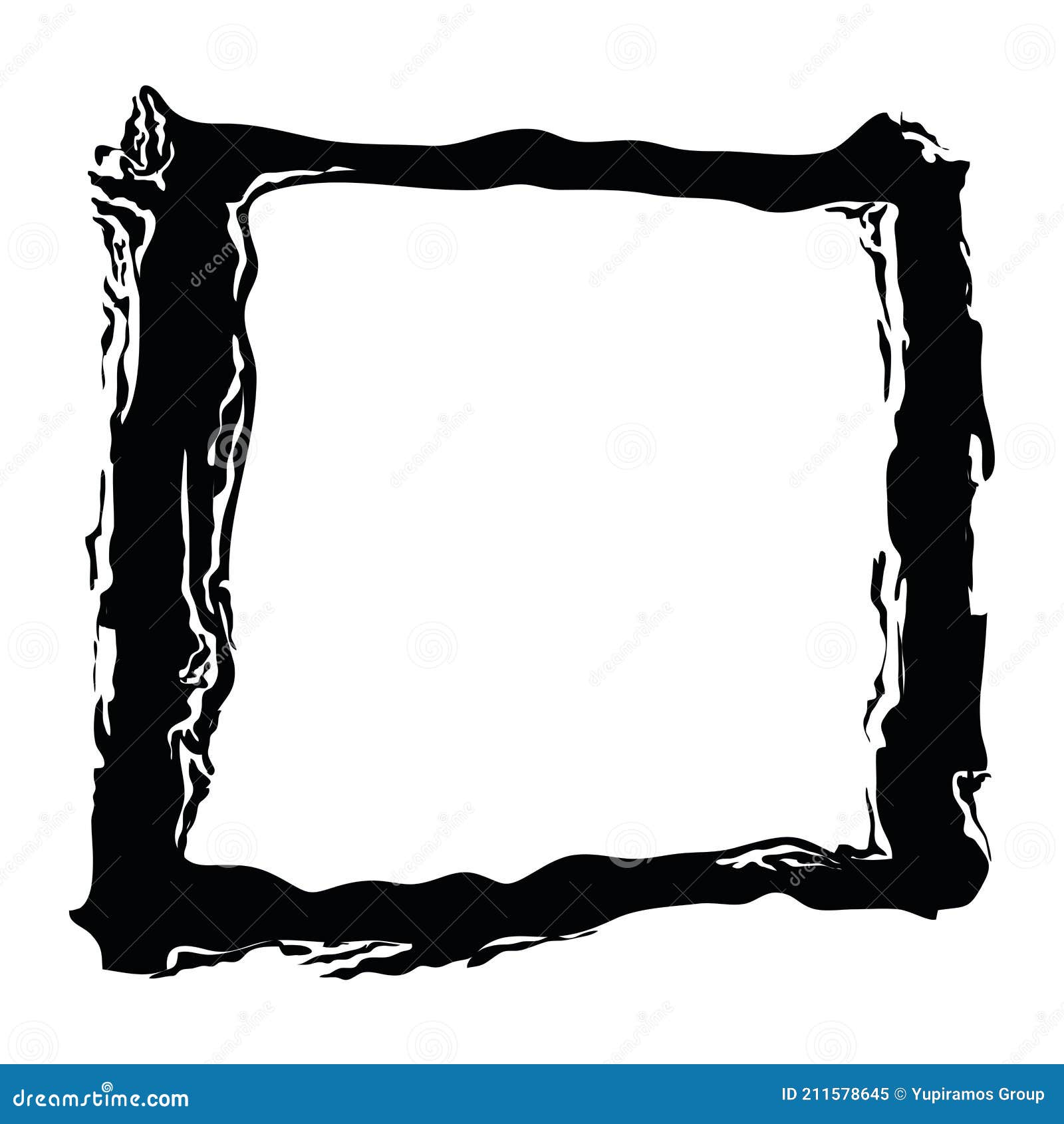 Square brush stroke stock vector. Illustration of border - 211578645