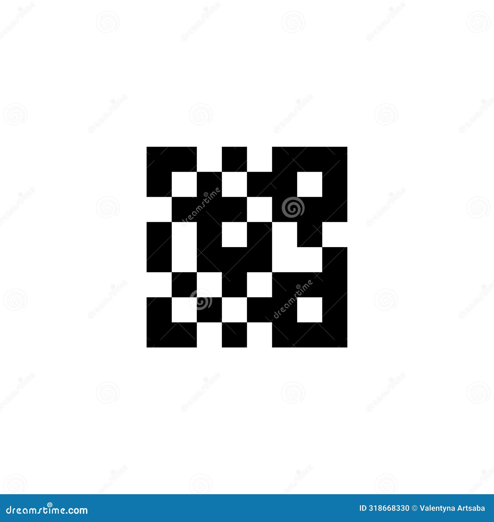 A Square Black and White QR Code on a Plain White Background. Ideal for ...