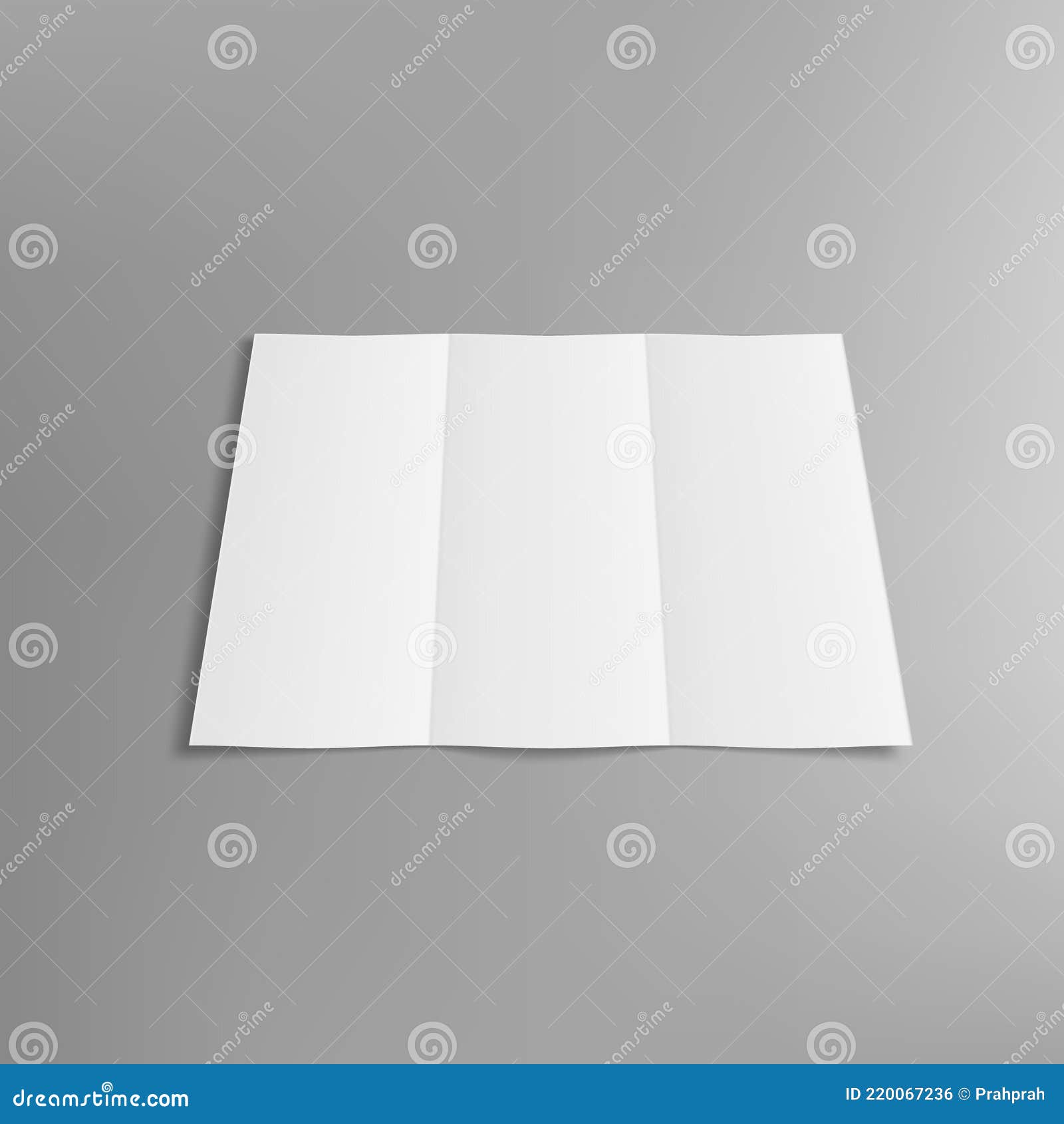 Square Blank Open Three Fold Brochure or Leaflet Stock Vector ...