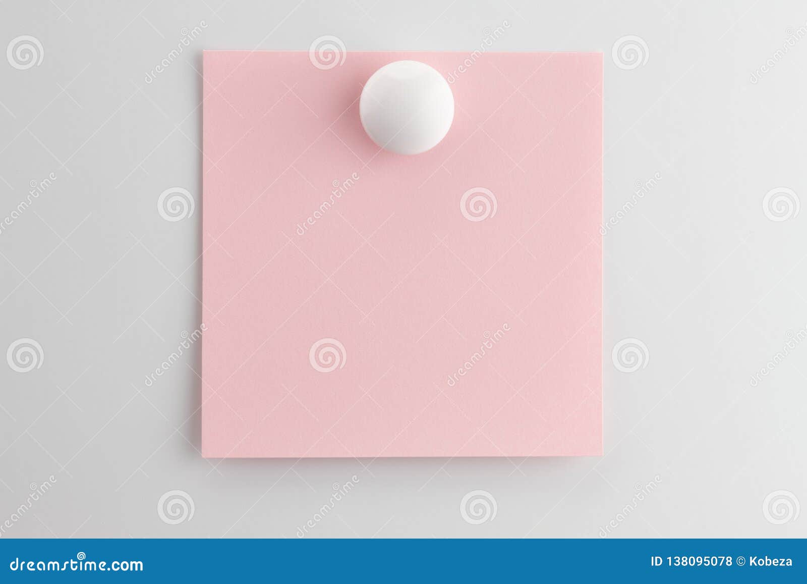 Square Blank Sheet of Pink Paper Pinned Stock Photo - Image of organize ...