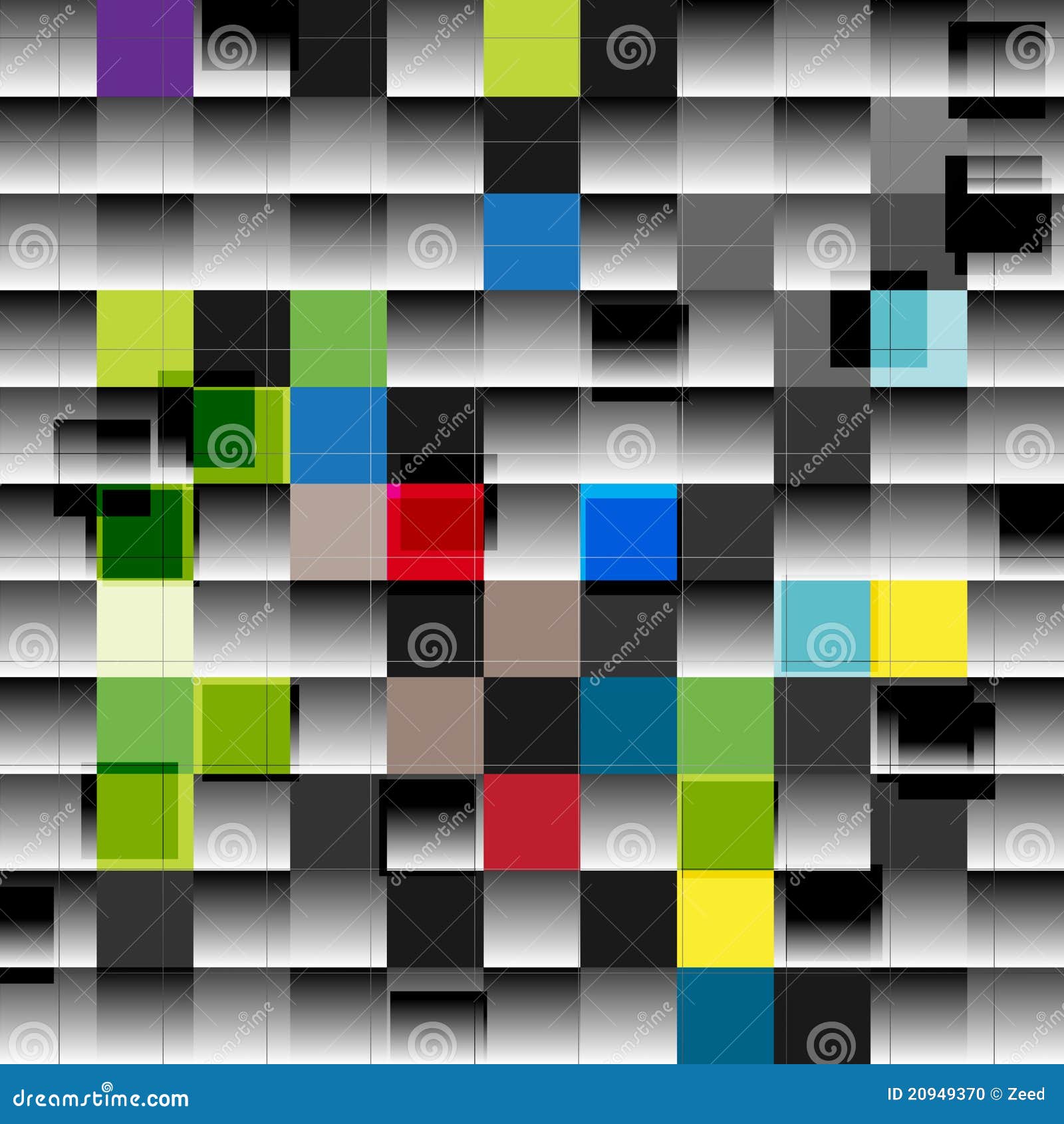 Square Blocks 3D Background Stock Illustration - Illustration of ...