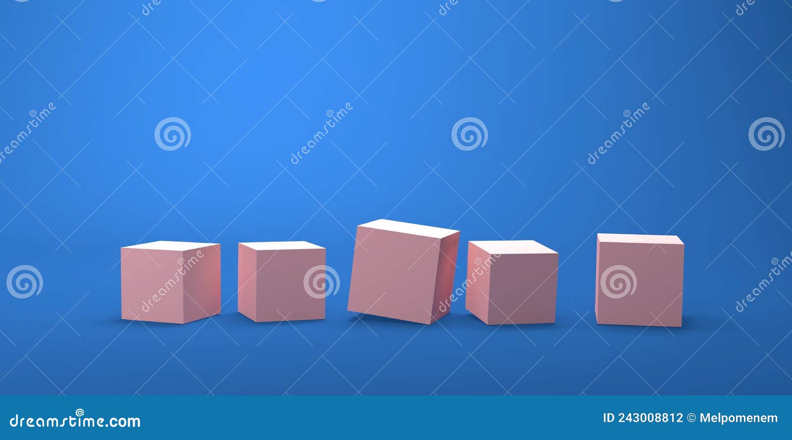 Square Blocks Abstract Geometric Shapes 3D Render Cubes Stock ...
