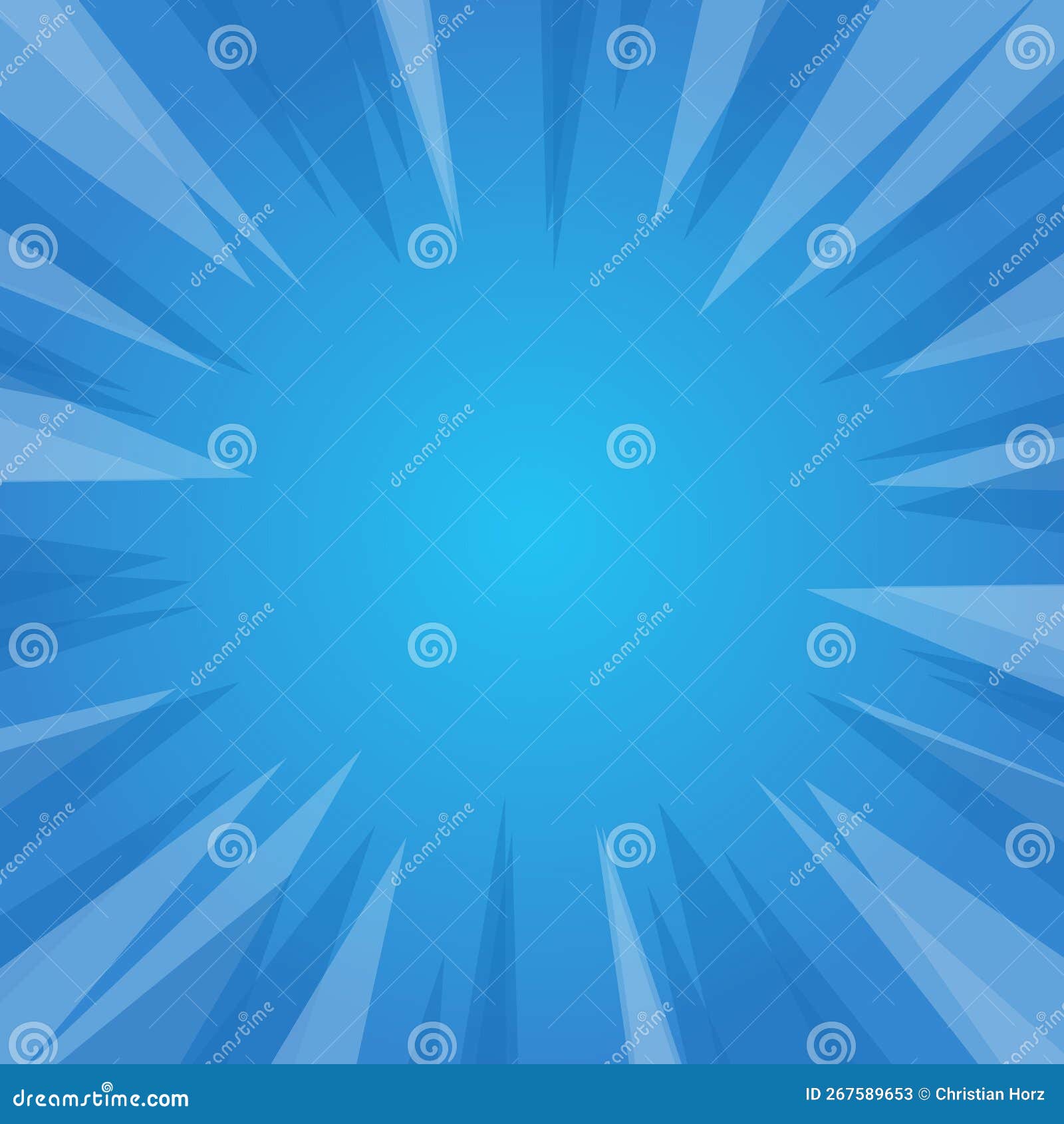 Square Blue Starburst Background Stock Vector - Illustration of rays ...