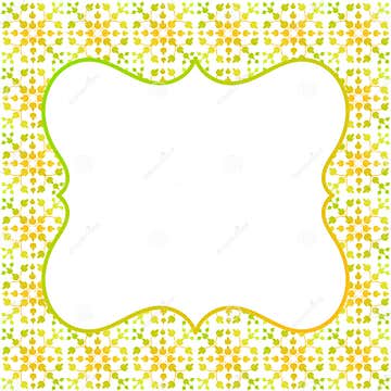 Square Border Frame Green Yellow Stock Illustration - Illustration of ...